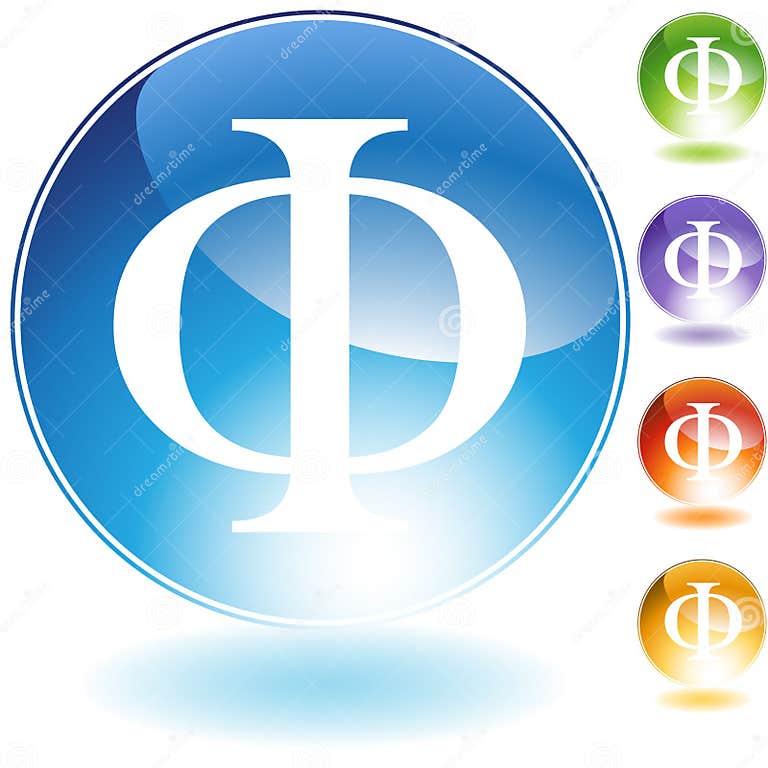 Greek Phi stock vector. Illustration of word, font, character - 10193226