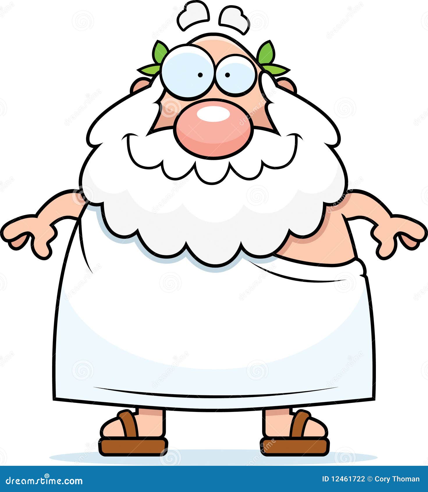 Greek Philosopher stock vector. Illustration of smiling - 12461722