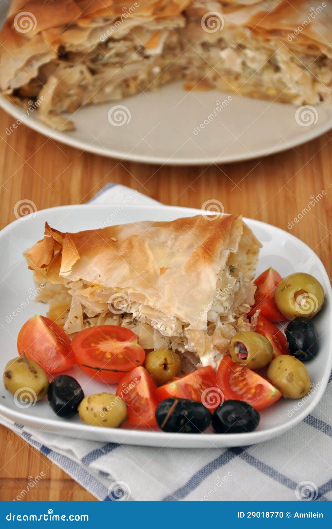 Greek pie with feta stock photo. Image of cottage, crust - 29018770