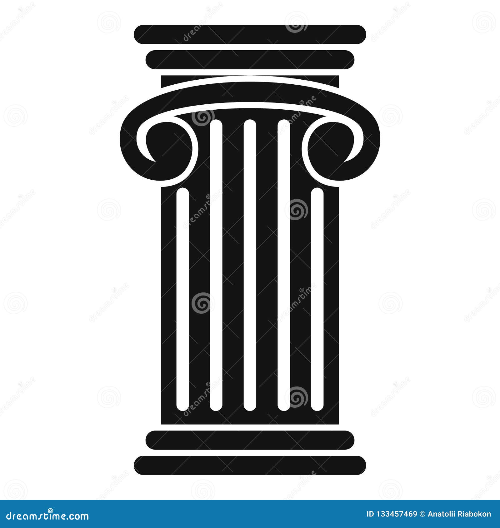 Greek Pillar Icon, Simple Style Stock Vector - Illustration of design ... Greek Pillar Icon, Simple Style Stock Vector - Illustration of design ...