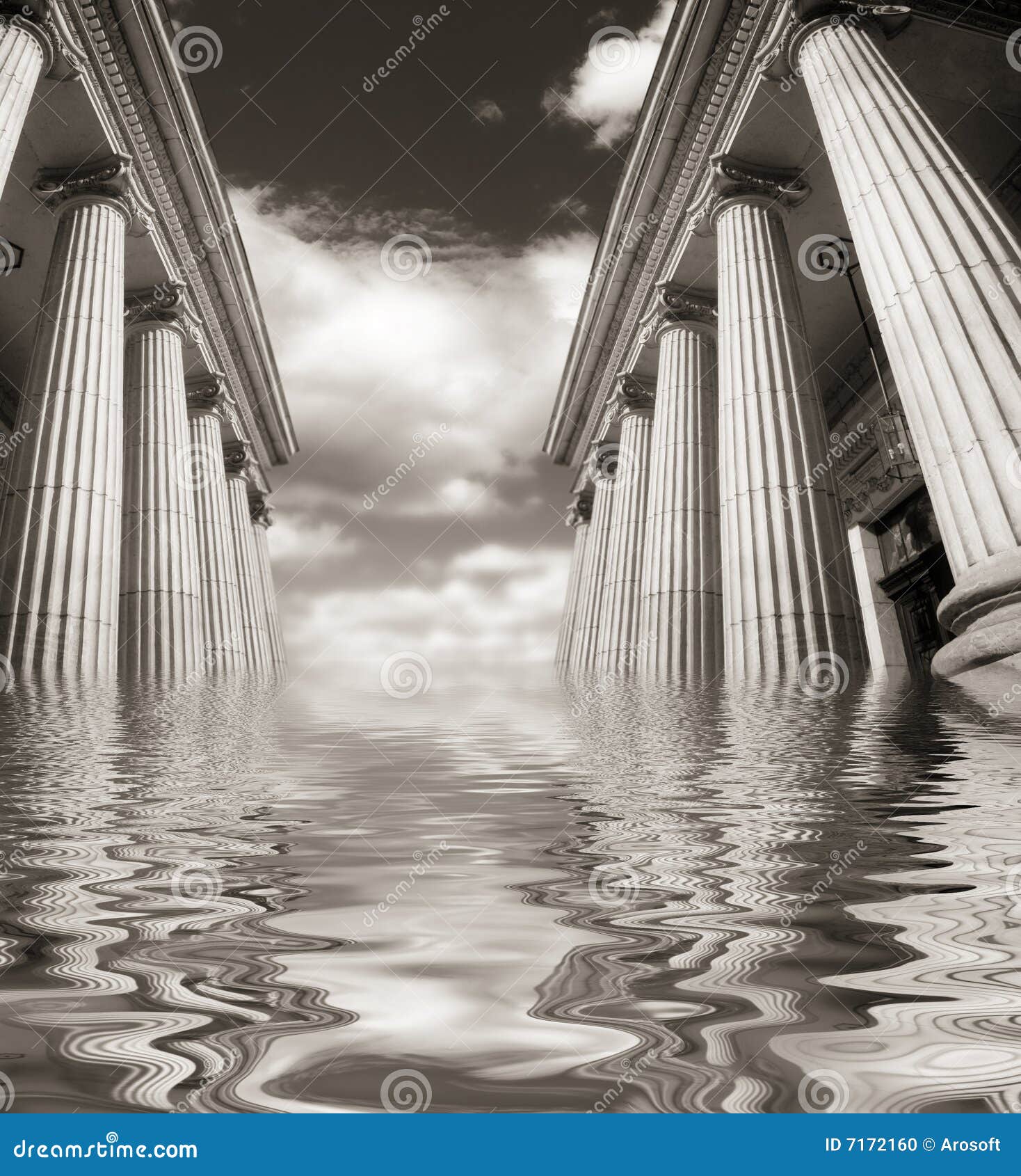 Greek pillars stock photo. Image of pillar, impressive - 7172160