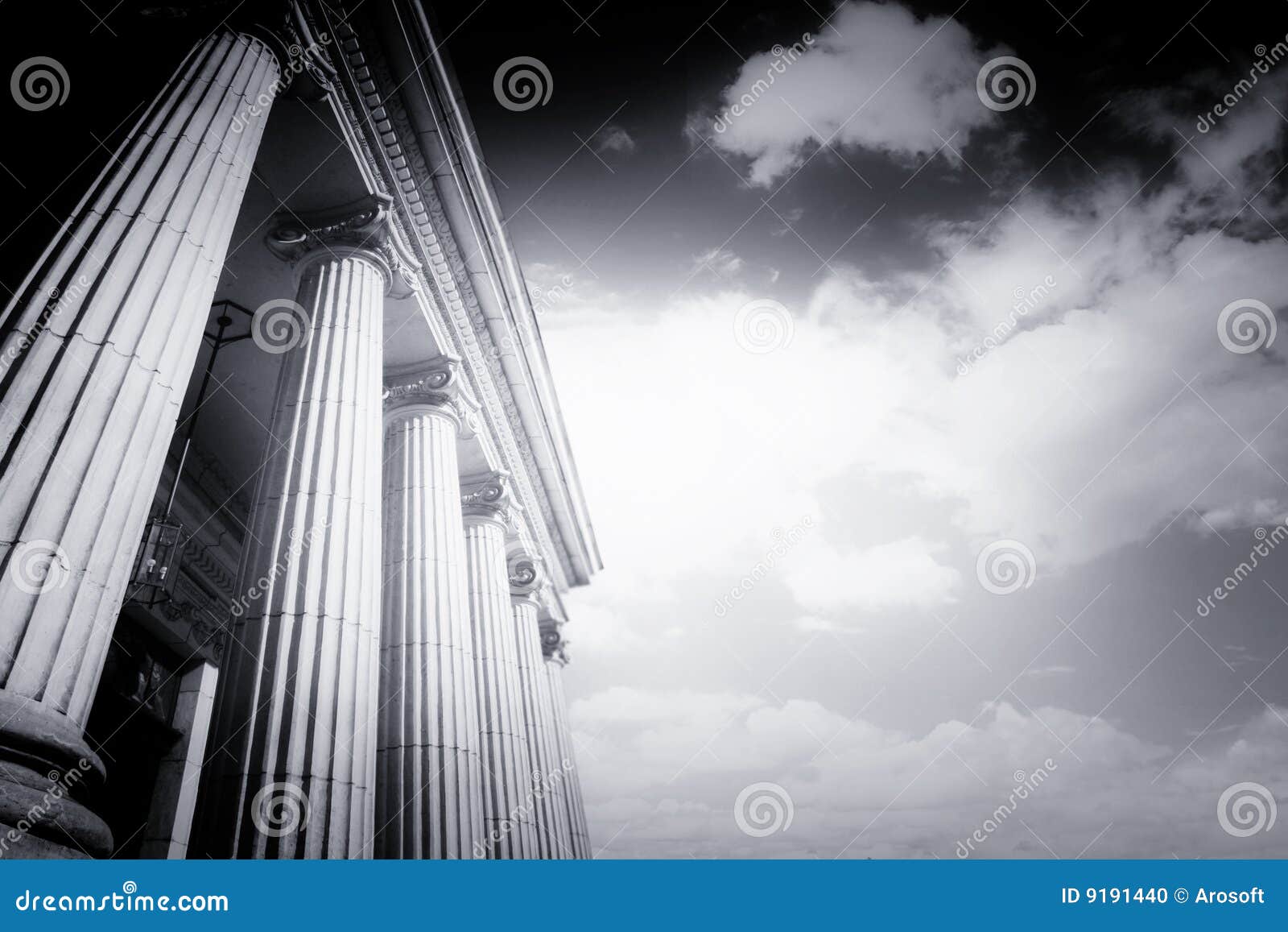 Greek pillars stock photo. Image of academic, academia - 9191440