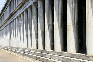 Greek Pillars, Athens stock image. Image of building - 19782965