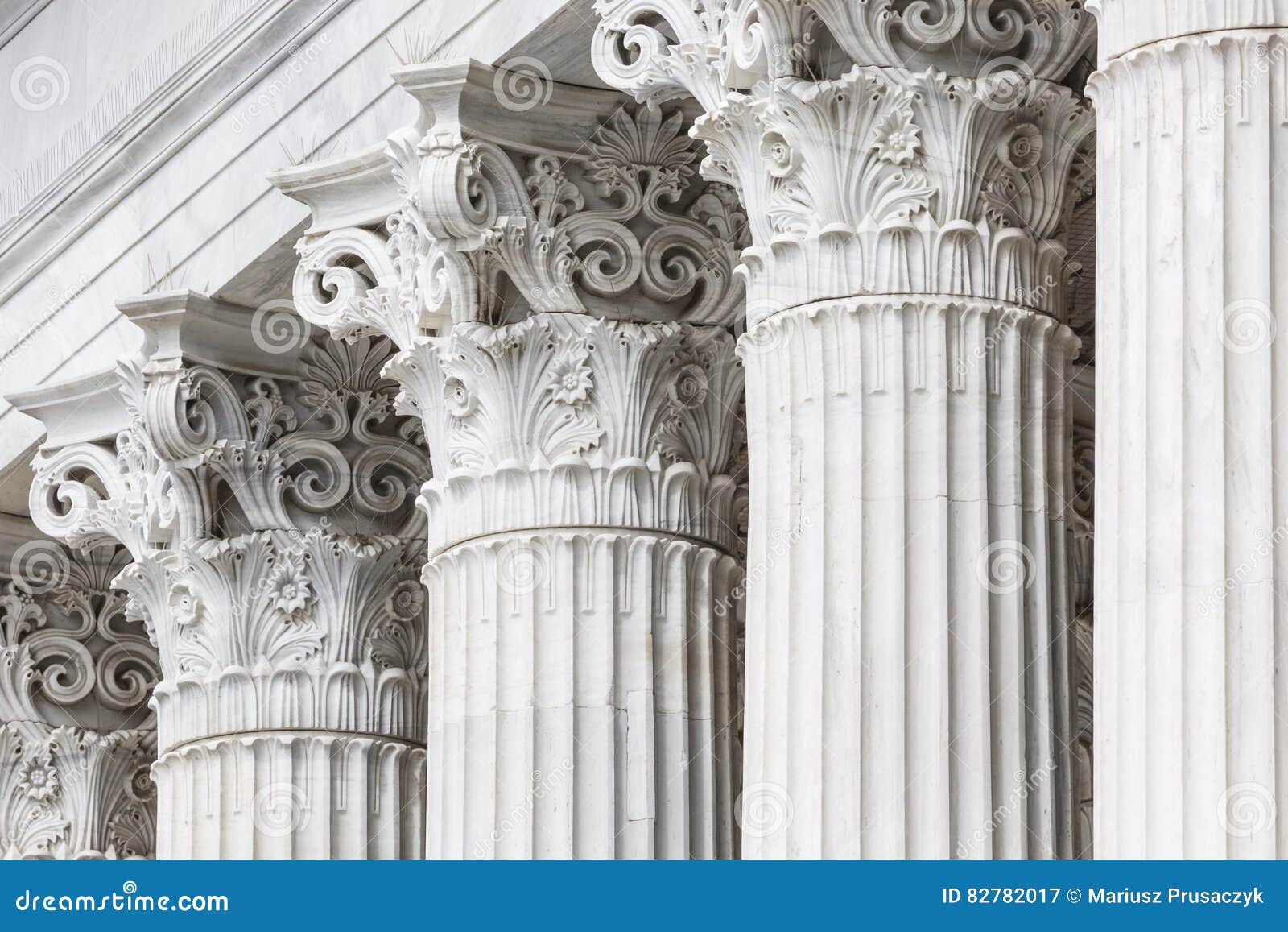 Greek Pillars in Athens,Greece Stock Image - Image of built, colonnade ...