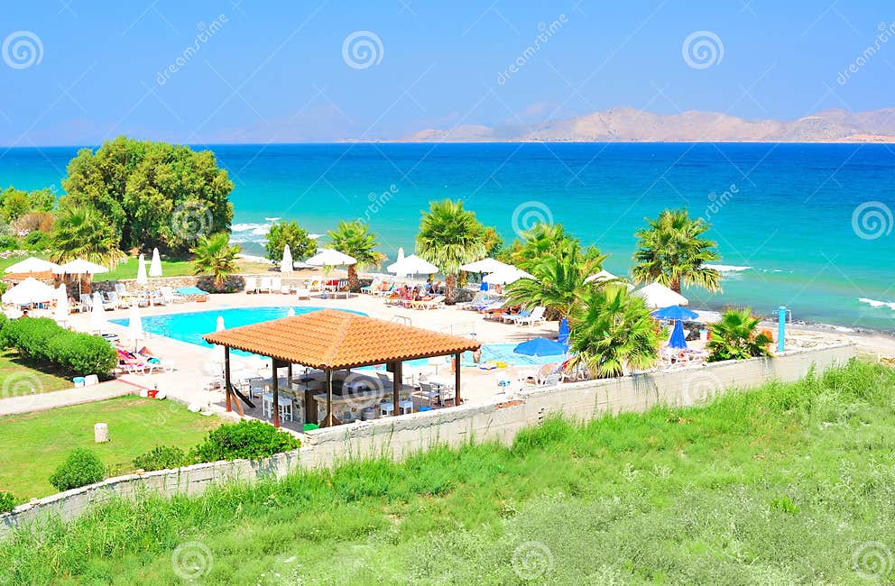 Greek resort stock image. Image of island, july, landscape - 19409753
