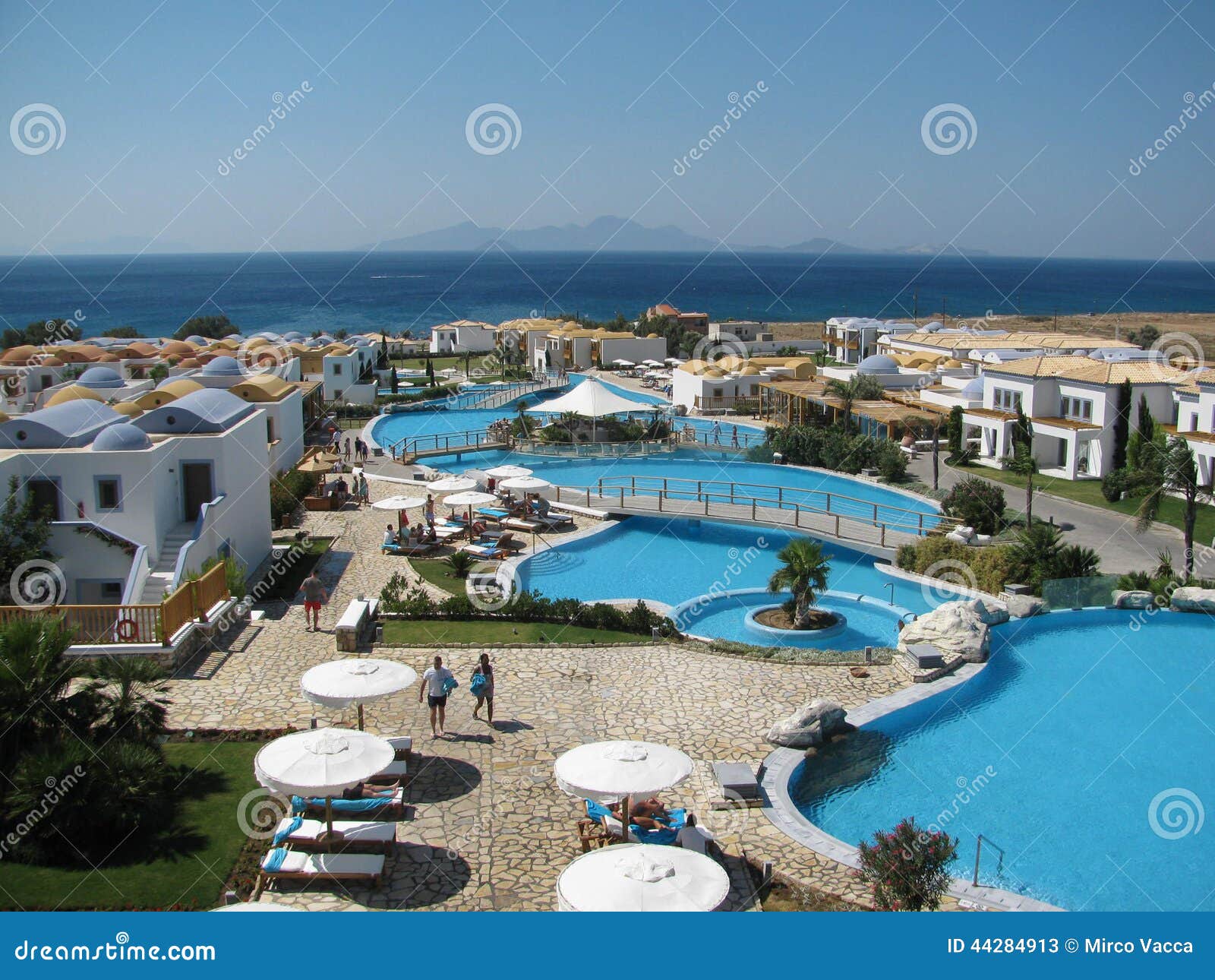 Greek resort editorial stock photo. Image of vacation - 44284913