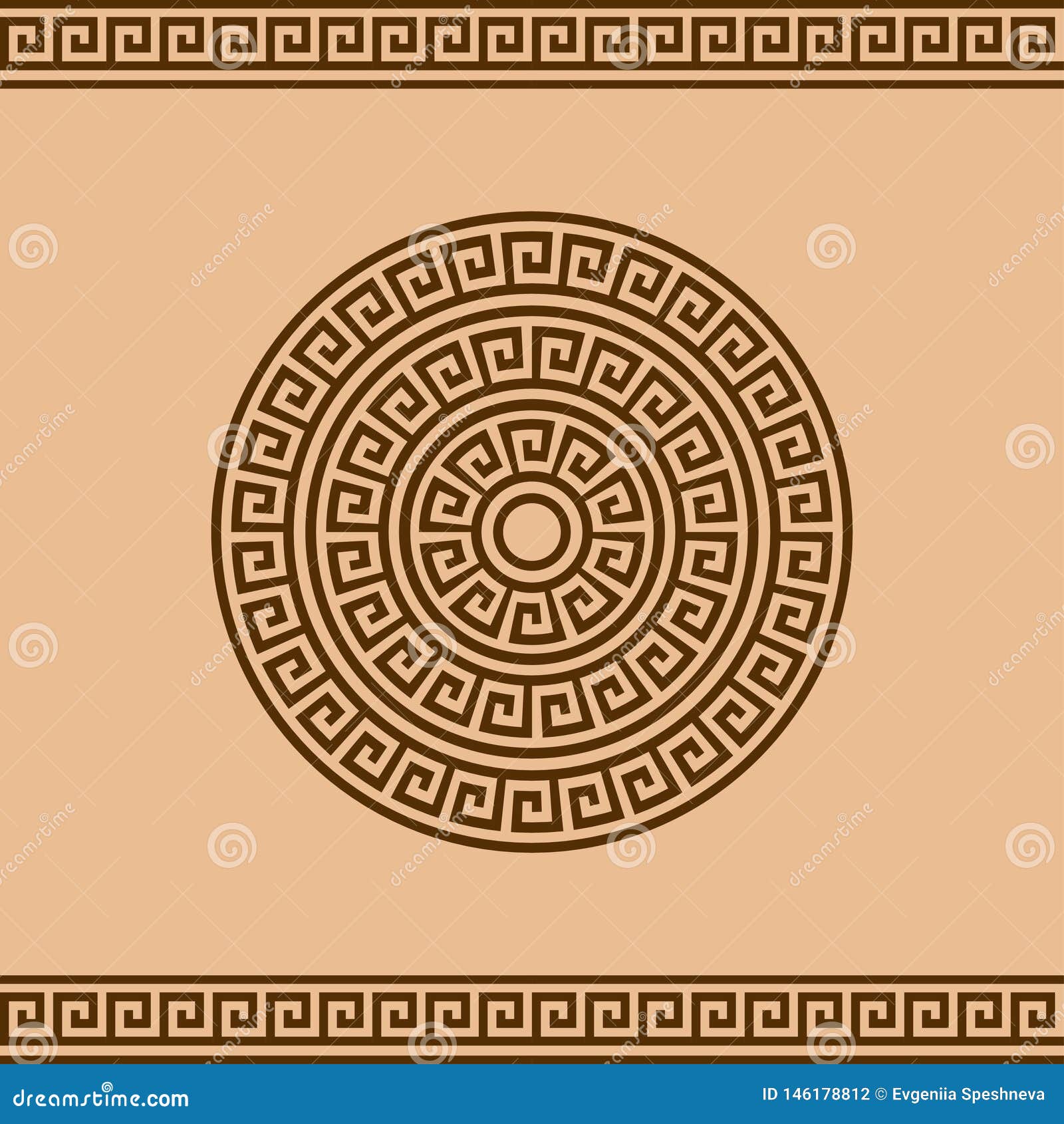 Rosette, Border Vector Illustration | CartoonDealer.com #11165066