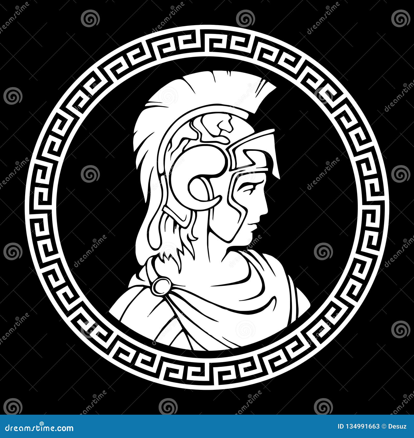 Alexander The Great Icon On White Background. Simple Element ...