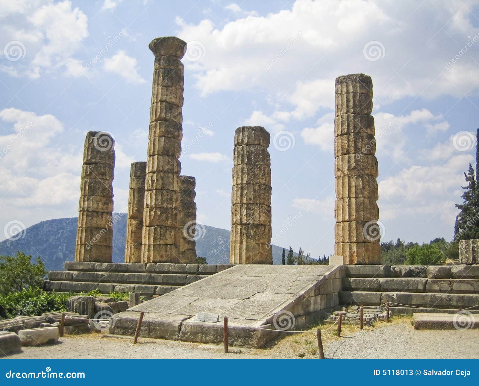 Greek ruins stock image. Image of greek, cruise, ground - 5118013