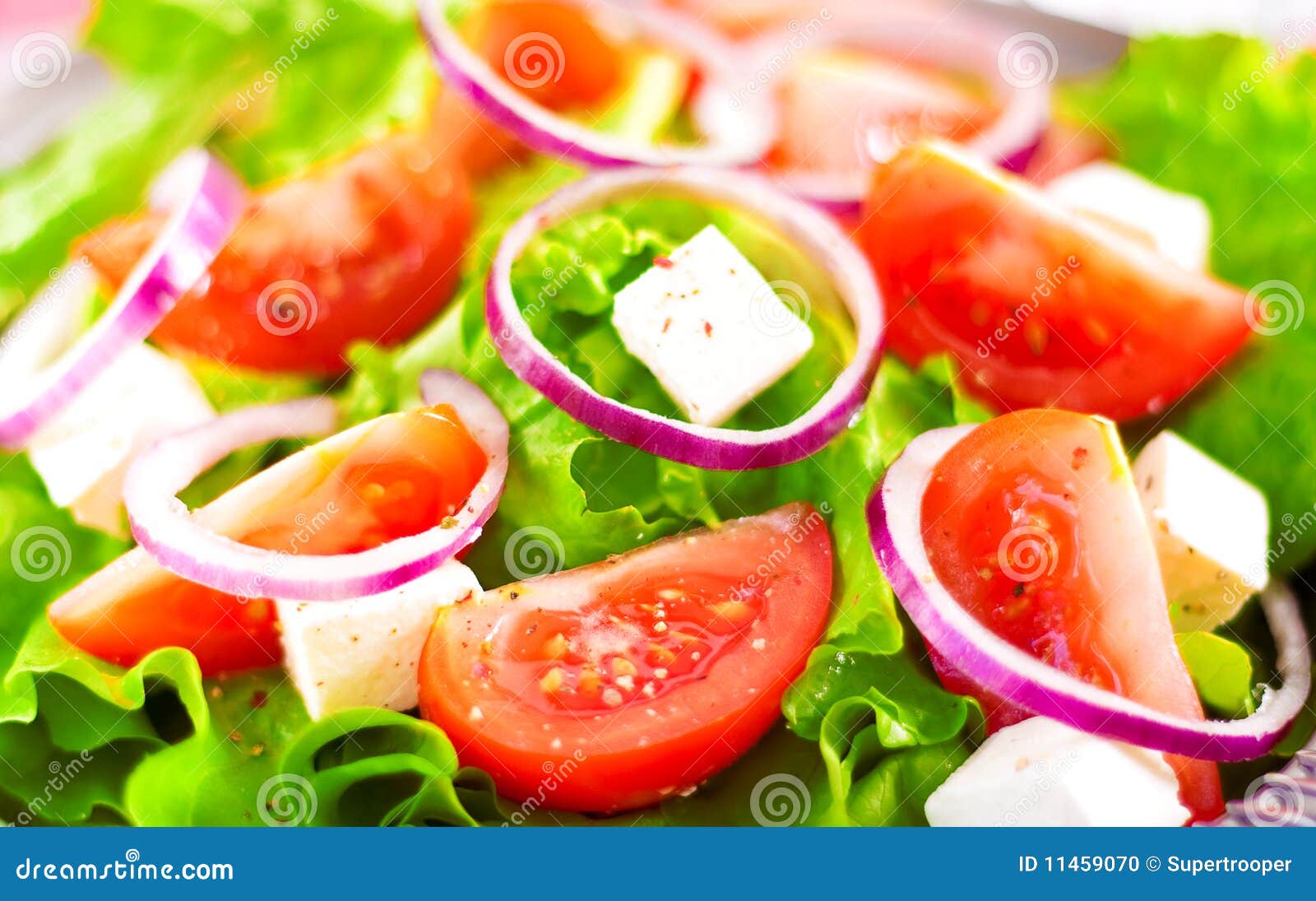 Greek salad stock photo. Image of lunch, garnishes, mediterranean ...