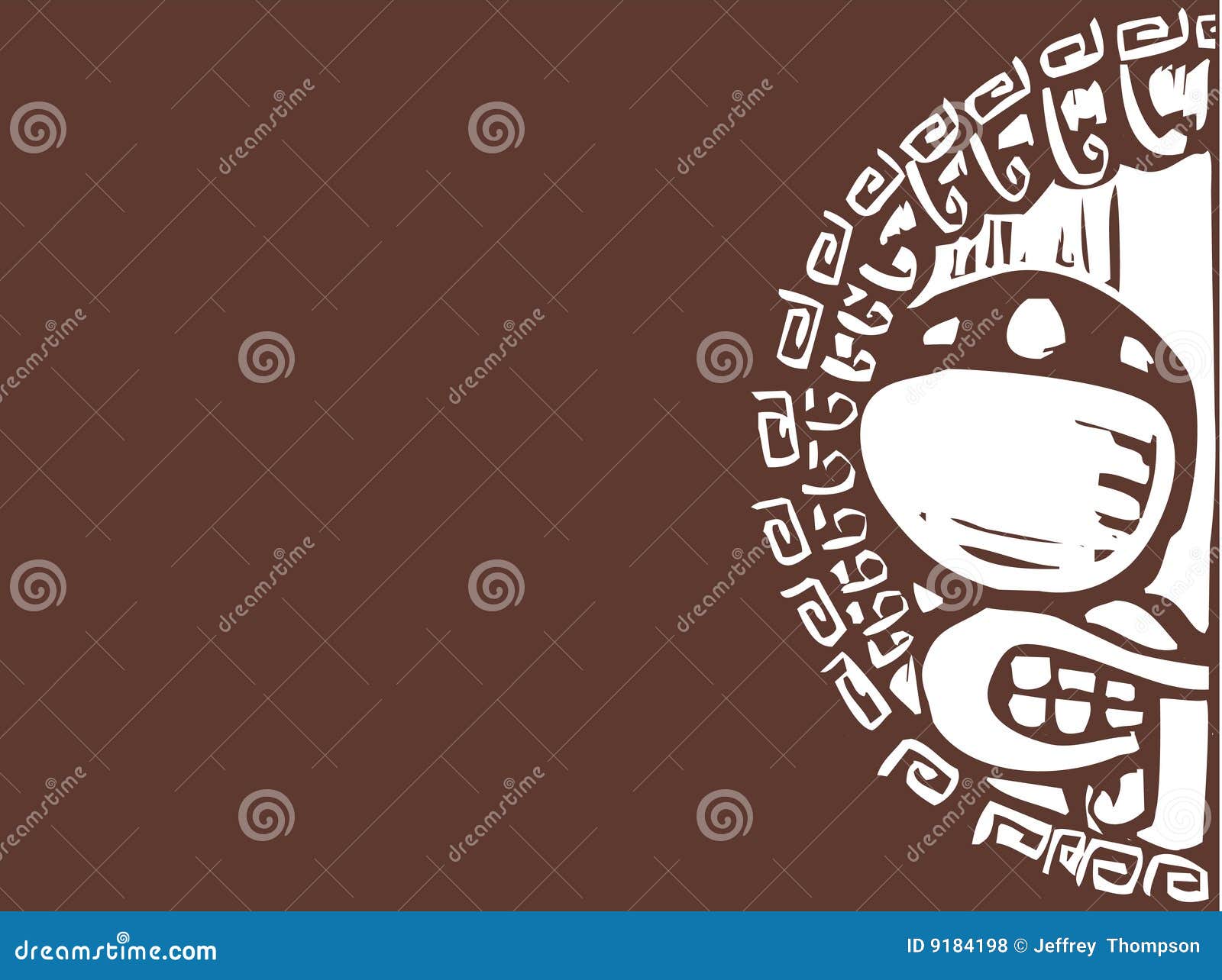 Greek Shield Face Vector Illustration | CartoonDealer.com #9184198