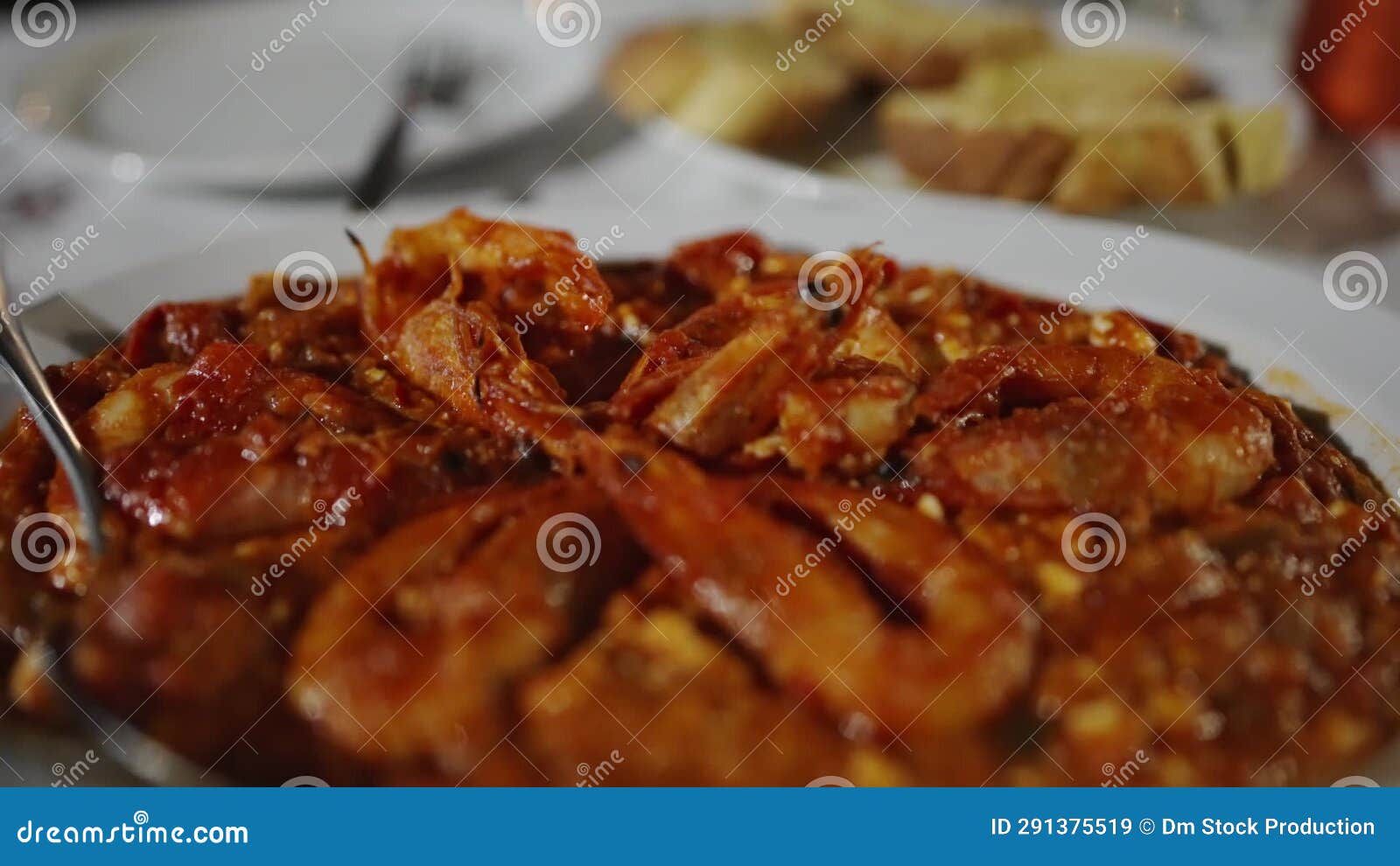 Greek shrimp saganaki stock video. Video of delicious - 291375519 Greek shrimp saganaki stock video. Video of delicious - 291375519