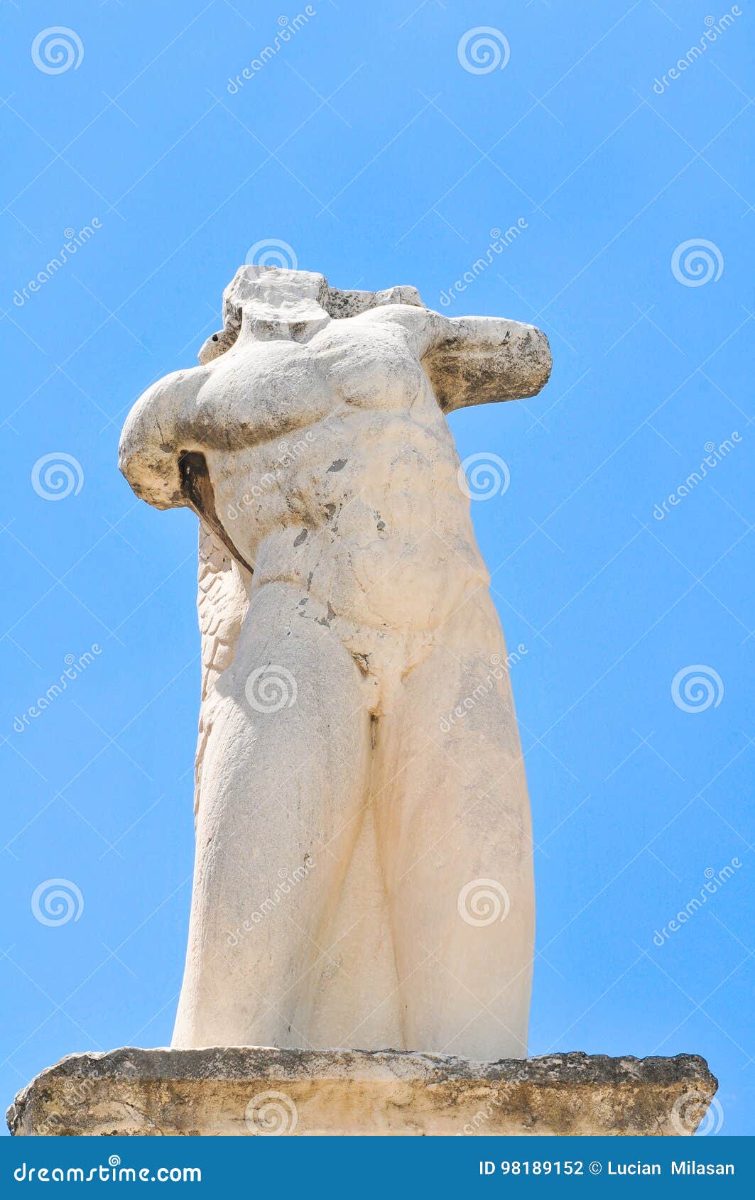 Greek Statue in Athens, Greece Stock Photo - Image of greek ...