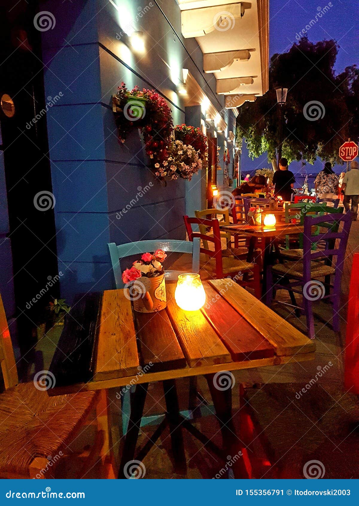 Greek street editorial photo. Image of greek, colored - 155356791