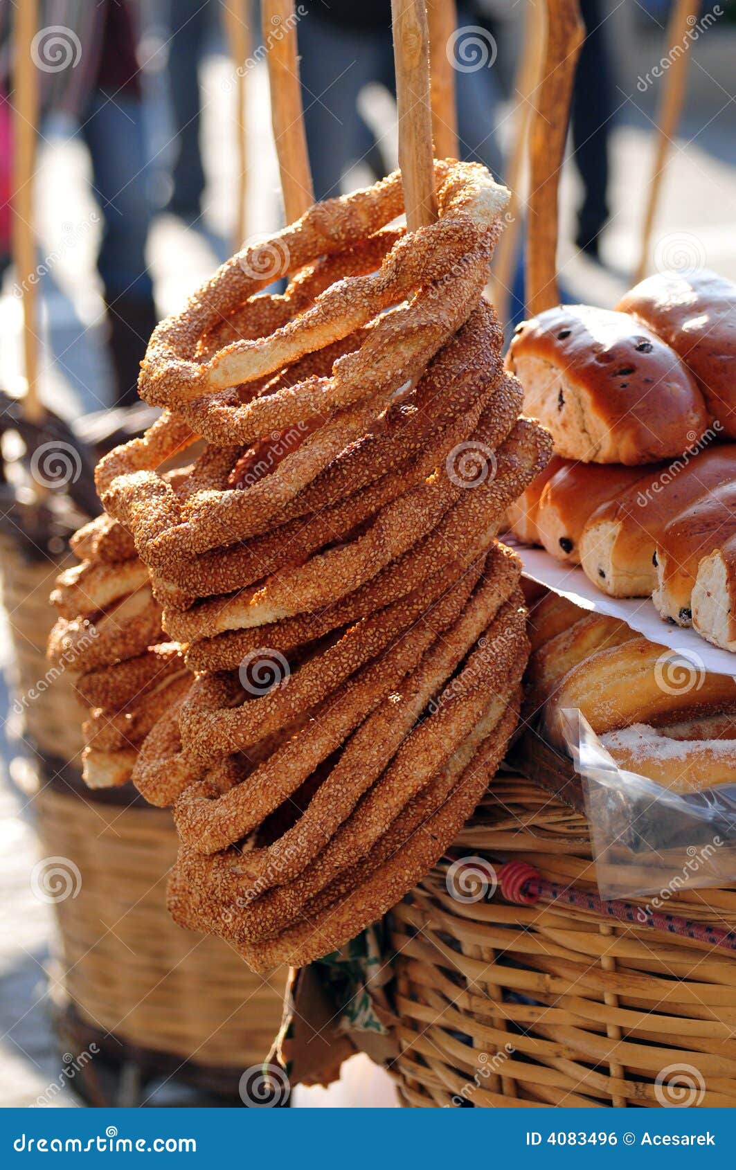 Greek Street Snacks stock photo. Image of greece, pretzels - 4083496