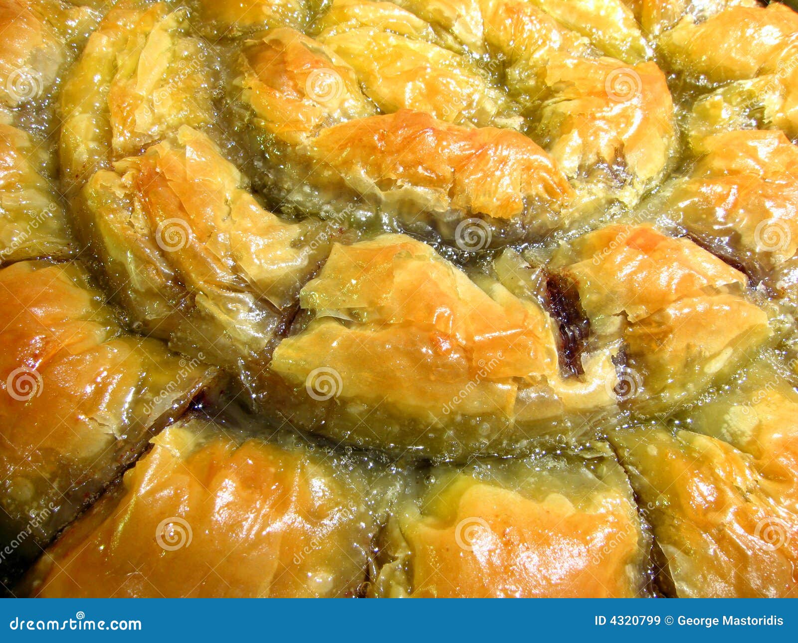 Greek sweet stock image. Image of chocolate, honey, baklava - 4320799