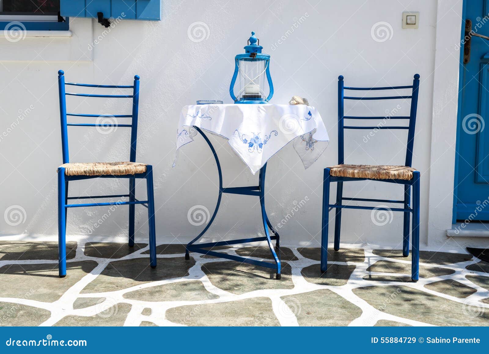 Greek table stock image. Image of travel, europe, view - 55884729