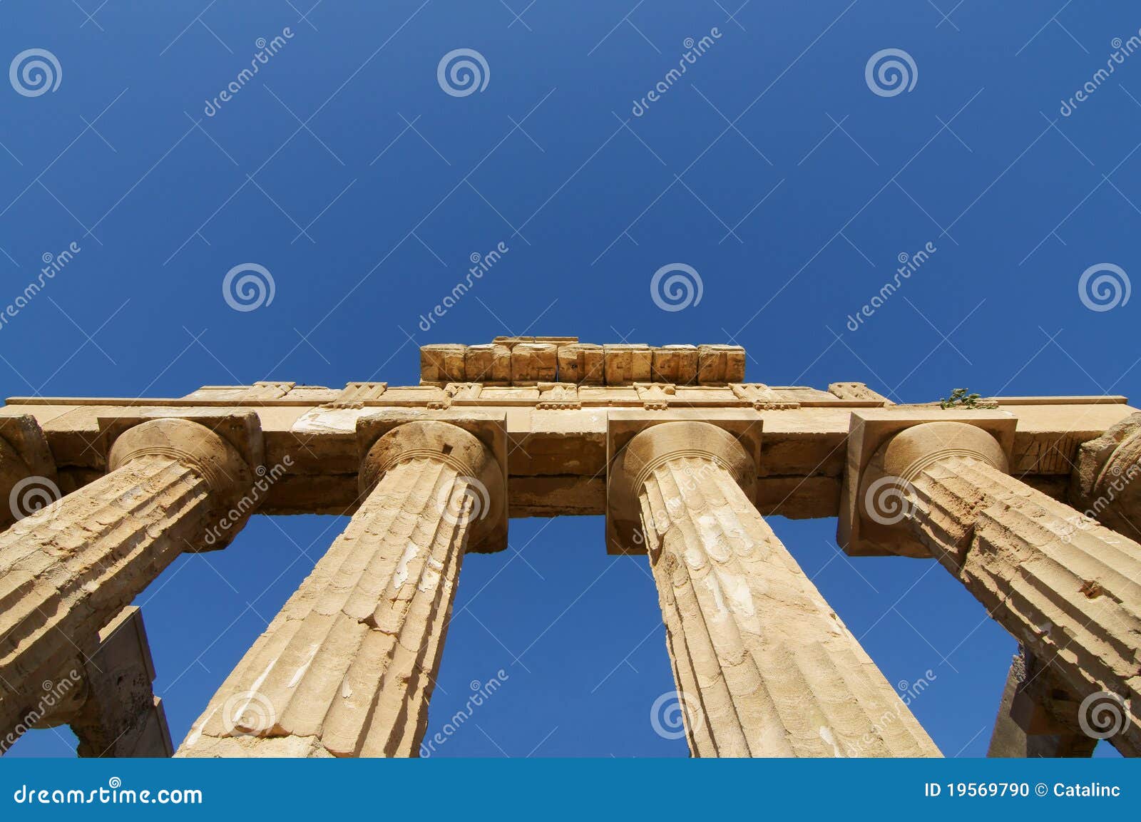 Greek Temple stock photo. Image of vacations, architectural - 19569790