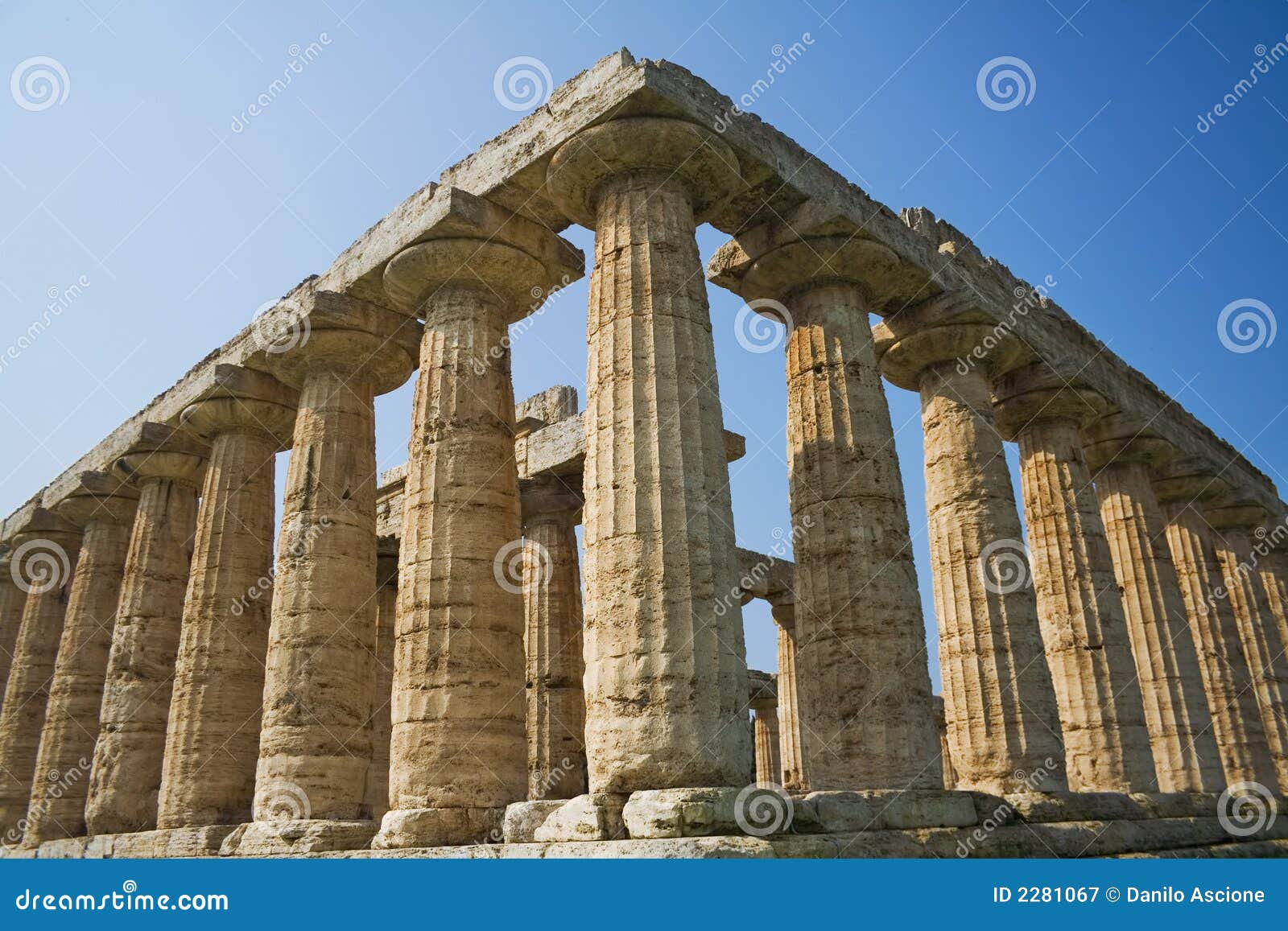 Greek temple stock image. Image of greek, italy, paestum - 2281067