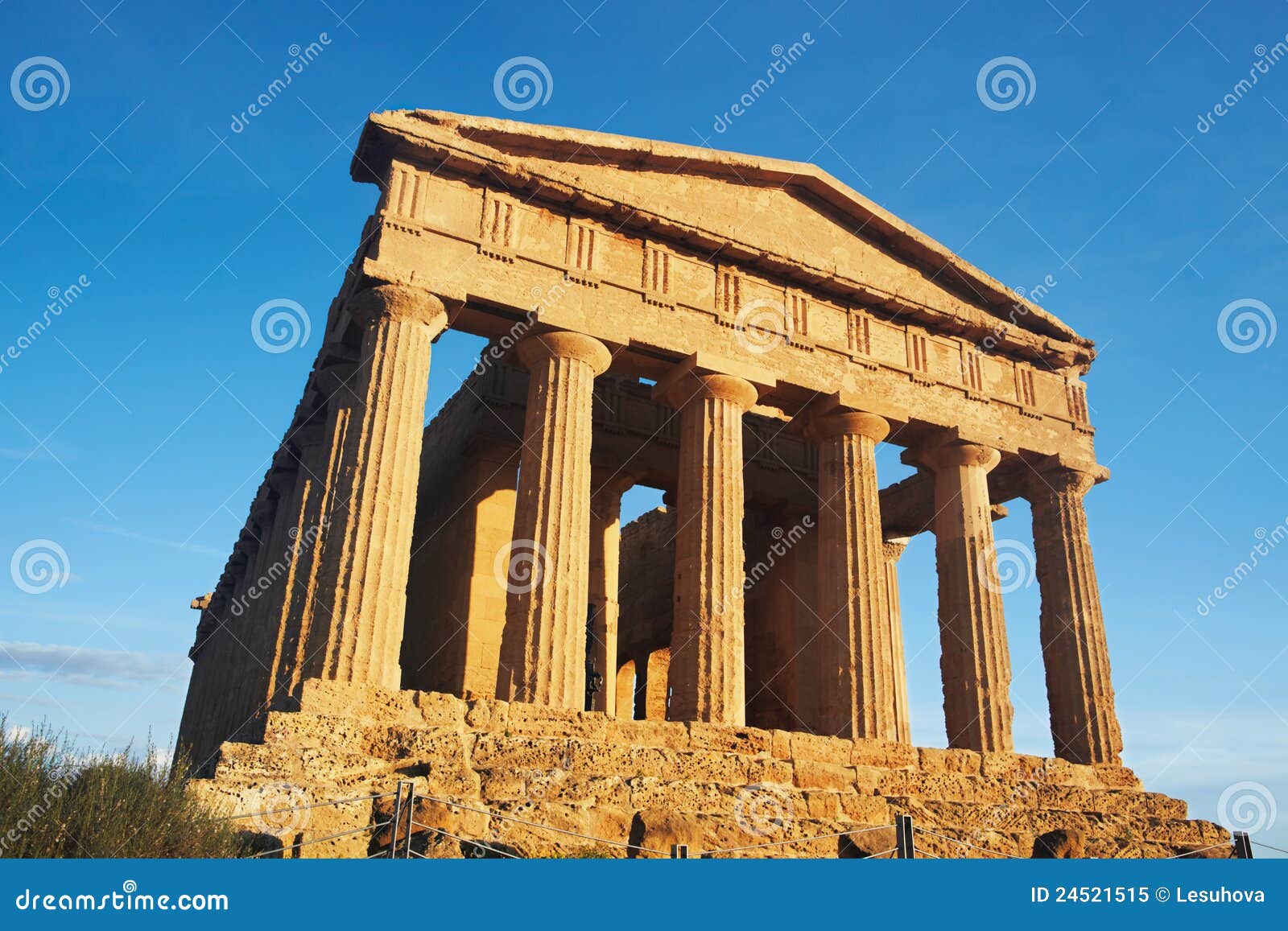 Greek temple stock image. Image of building, history - 24521515