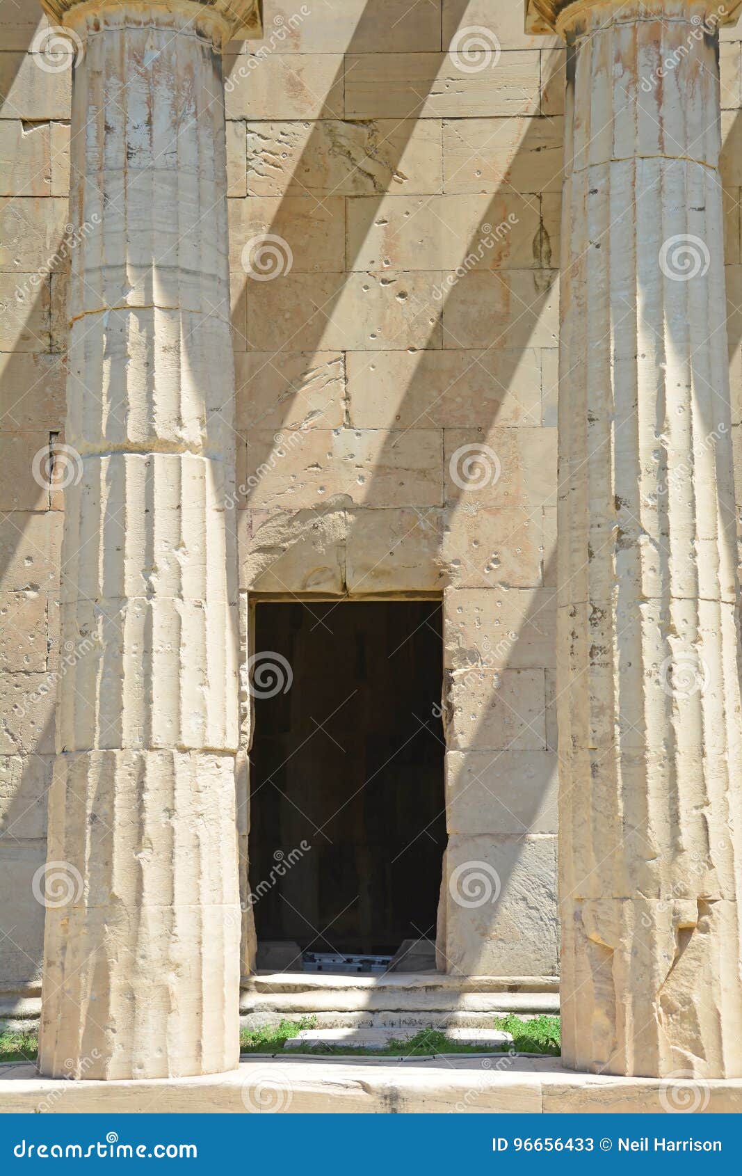 Greek Temple stock image. Image of ancient, classical - 96656433