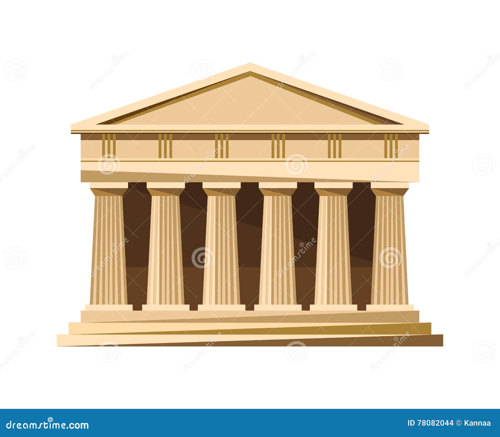 Greek Temple Icon Isolated on White Background Stock Vector ... Greek Temple Icon Isolated on White Background Stock Vector ...