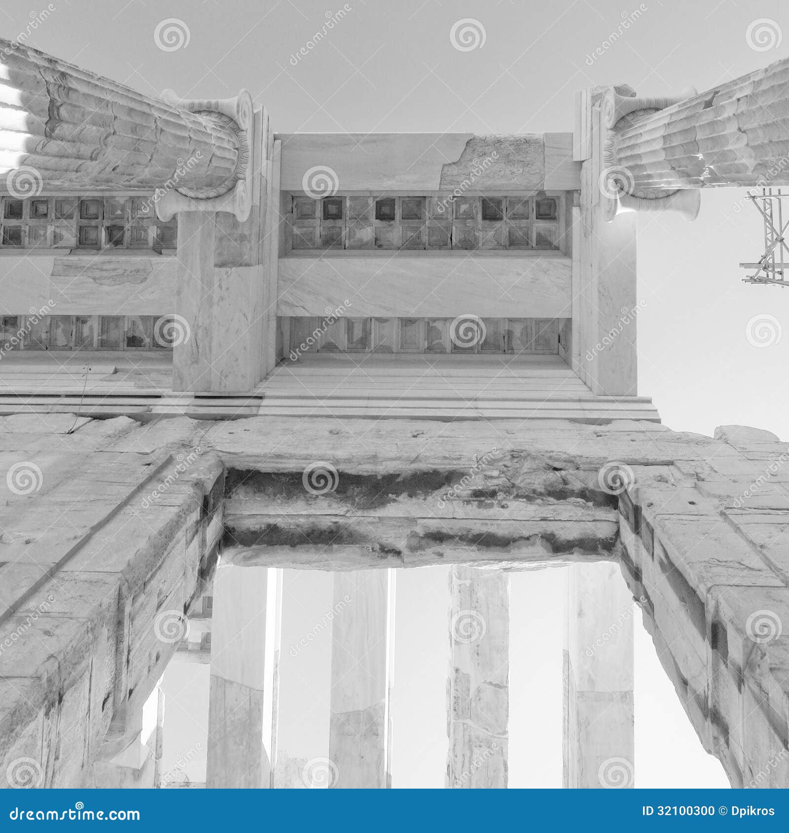 Greek temple top view stock photo. Image of marble, history - 32100300