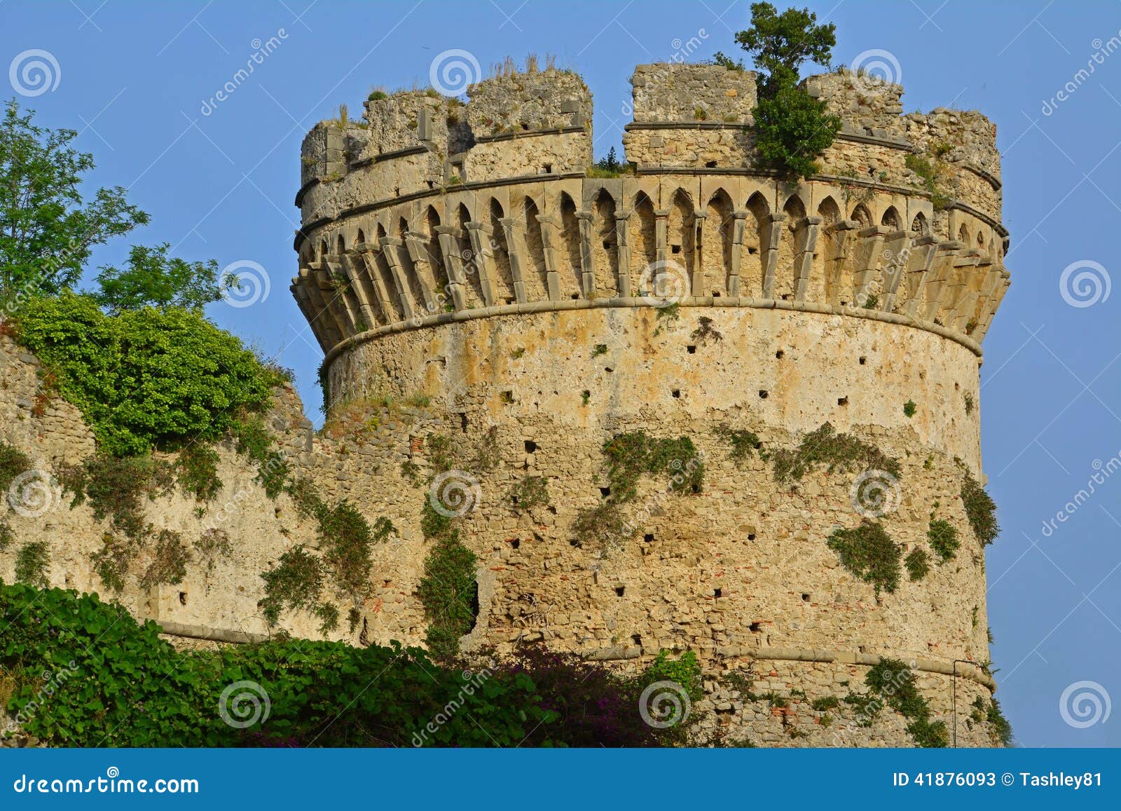 Greek tower stock image. Image of medieval, defences - 41876093