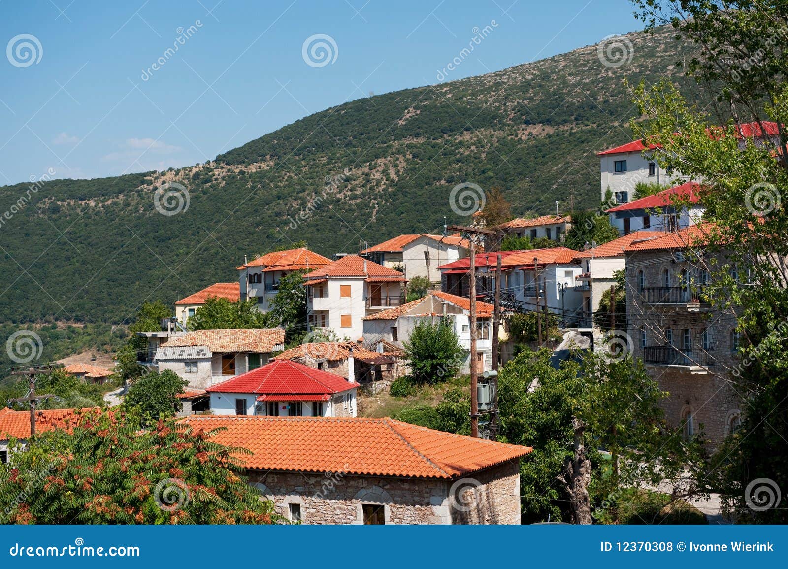 Greek village stock photo. Image of village, greece, peloponnese - 12370308