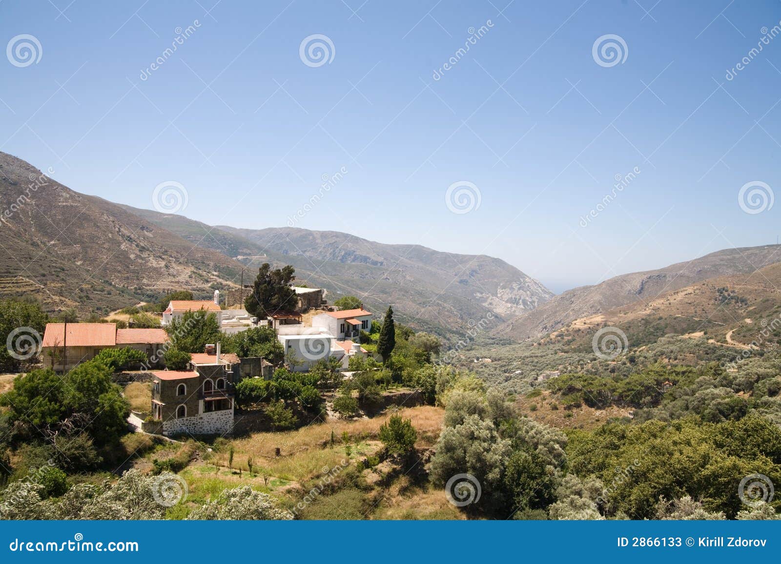 Greek village stock image. Image of coutry, island, islands - 2866133