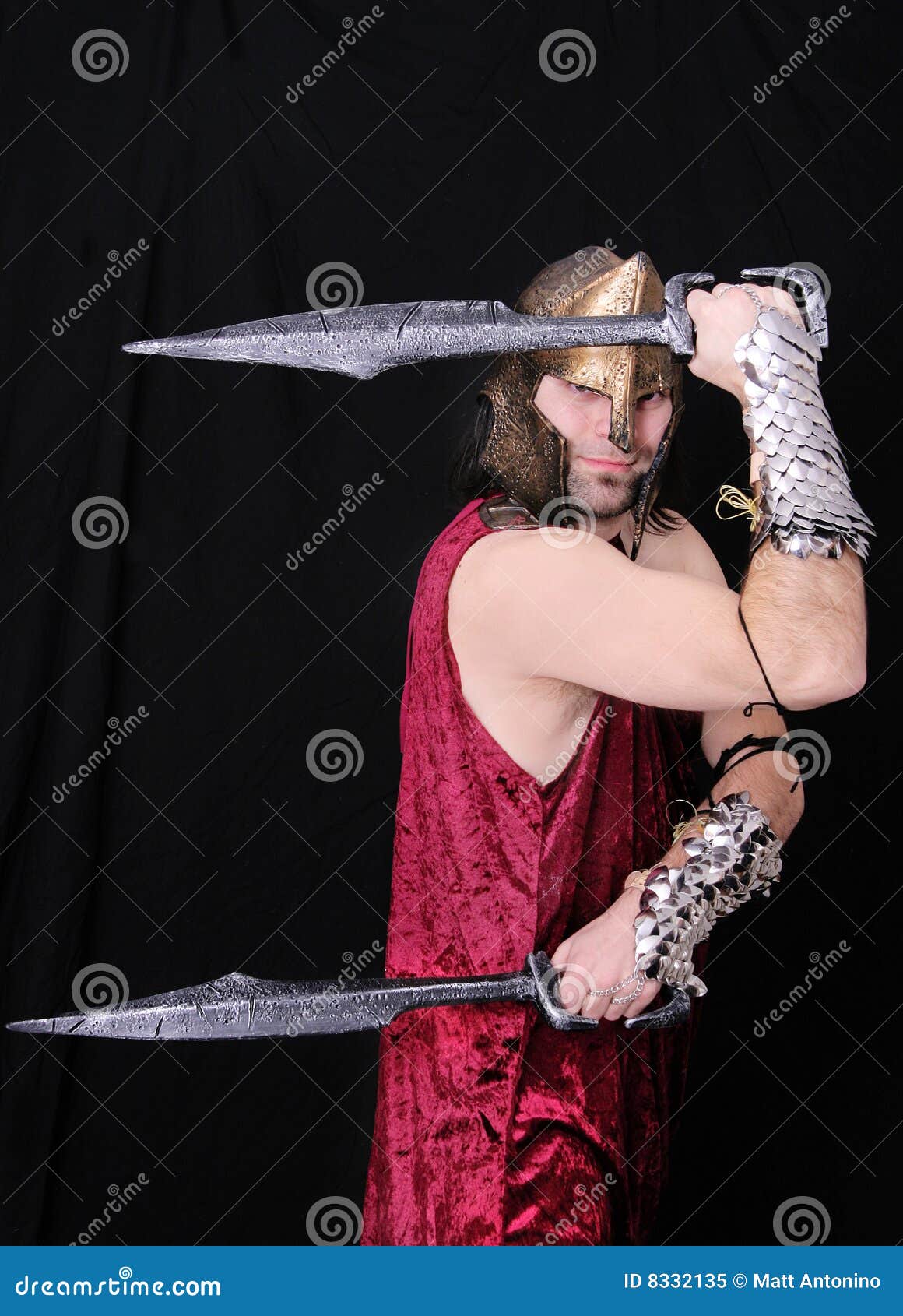 Greek warrior man stock image. Image of making, warrior - 8332135