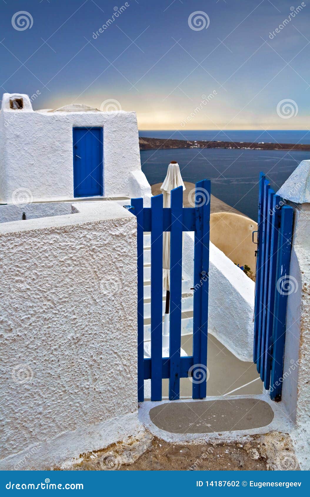 Greek wicket gate stock photo. Image of wood, greece - 14187602