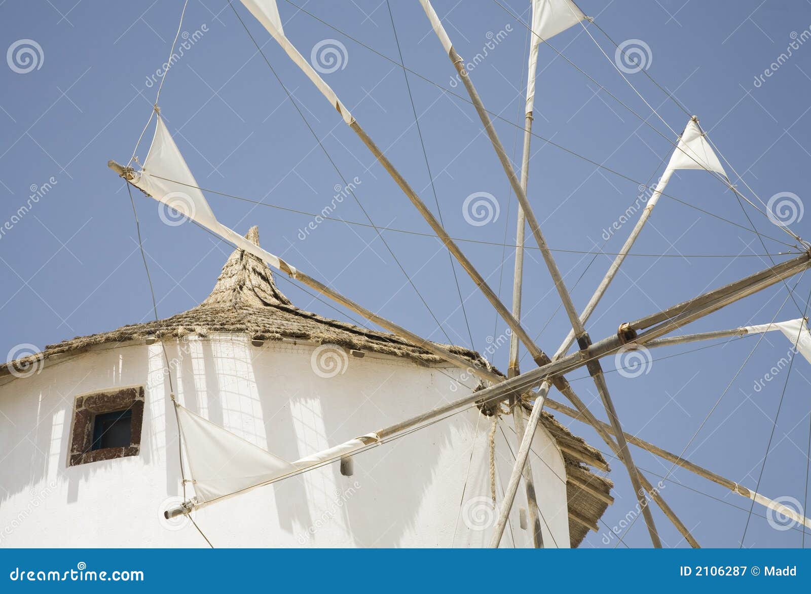 Greek Windmill stock image. Image of windmill, landmark - 2106287