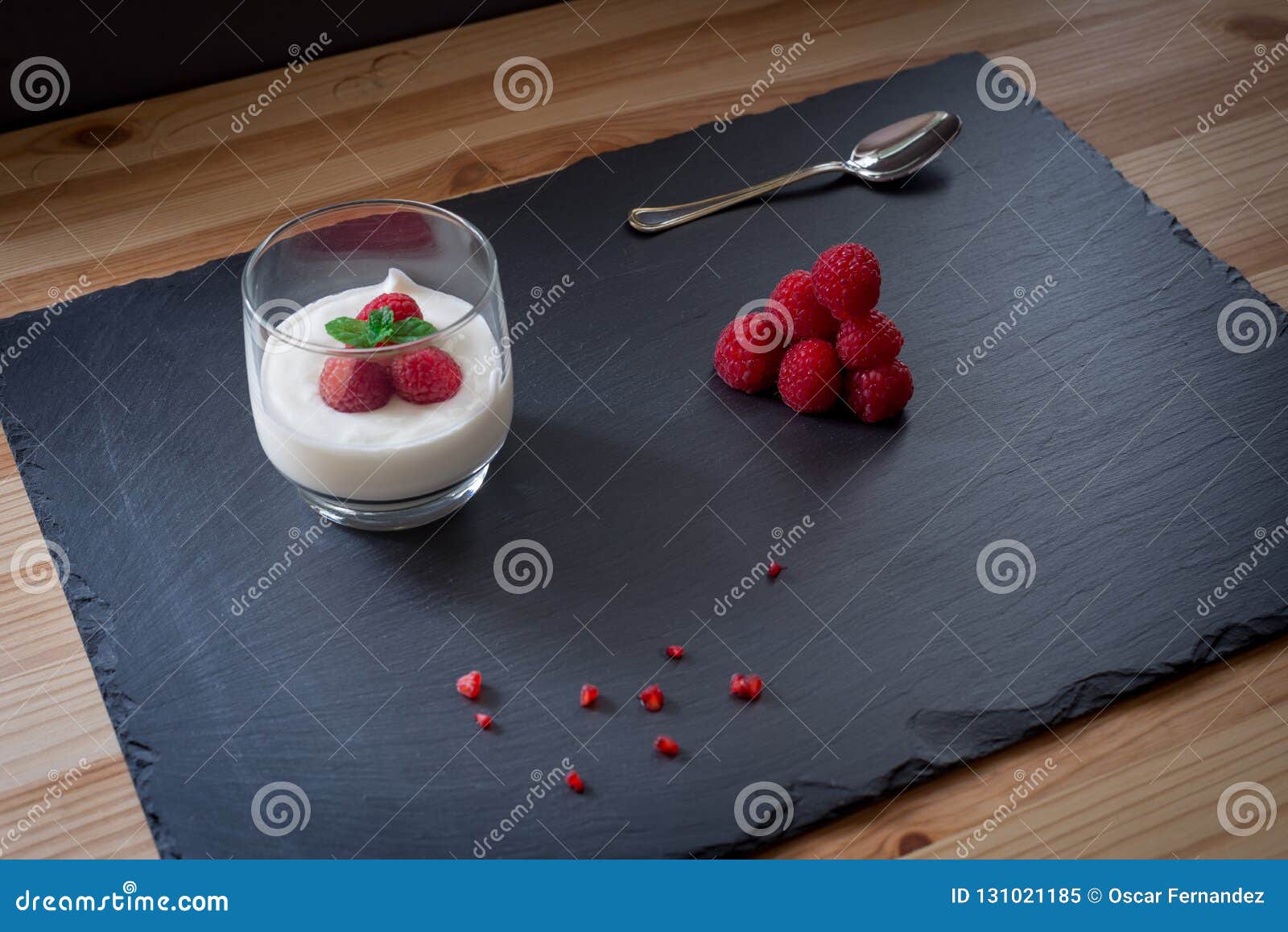 Greek Yogurt with Raspberry Stock Image - Image of ready, delicious ...