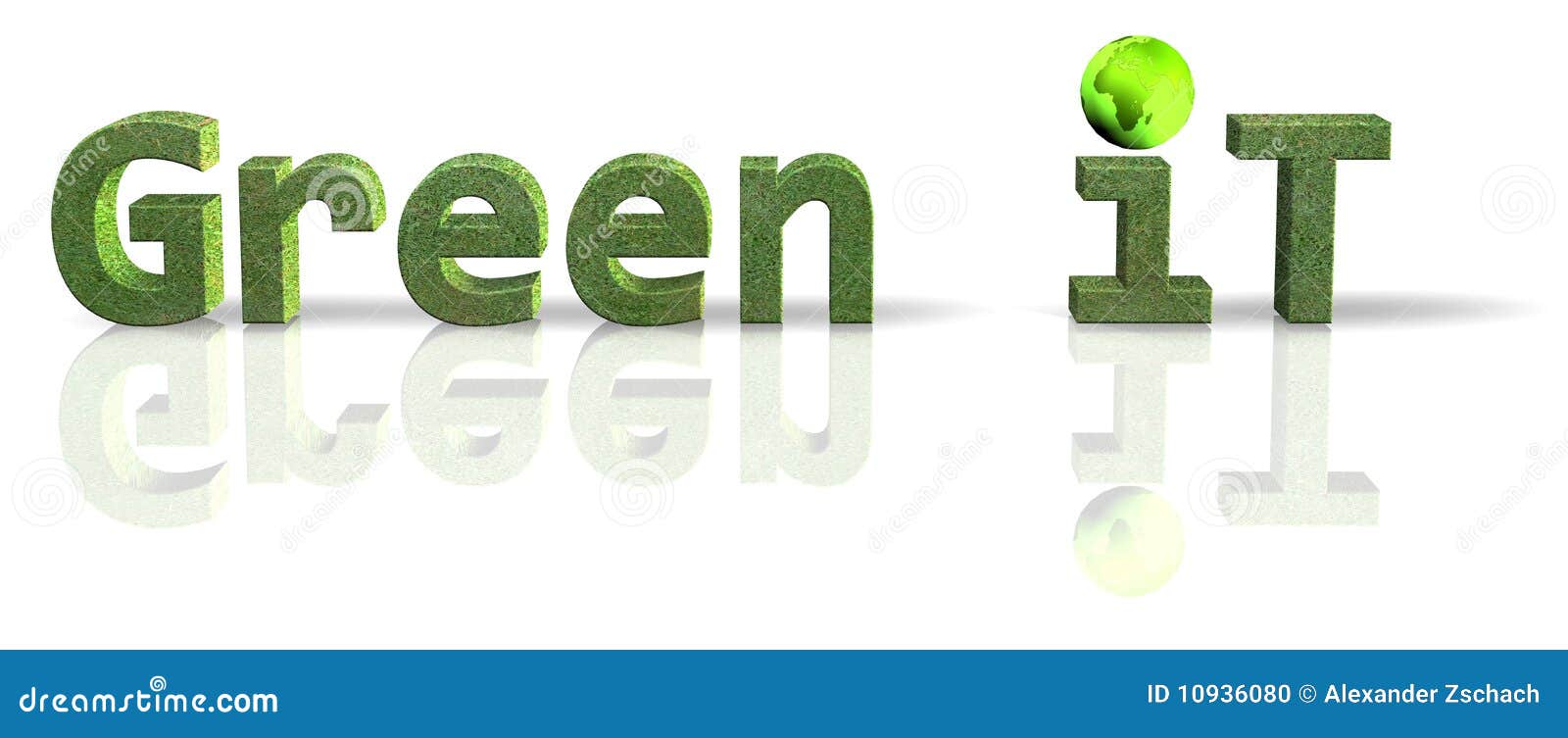 Green it stock illustration. Illustration of isolated - 10936080