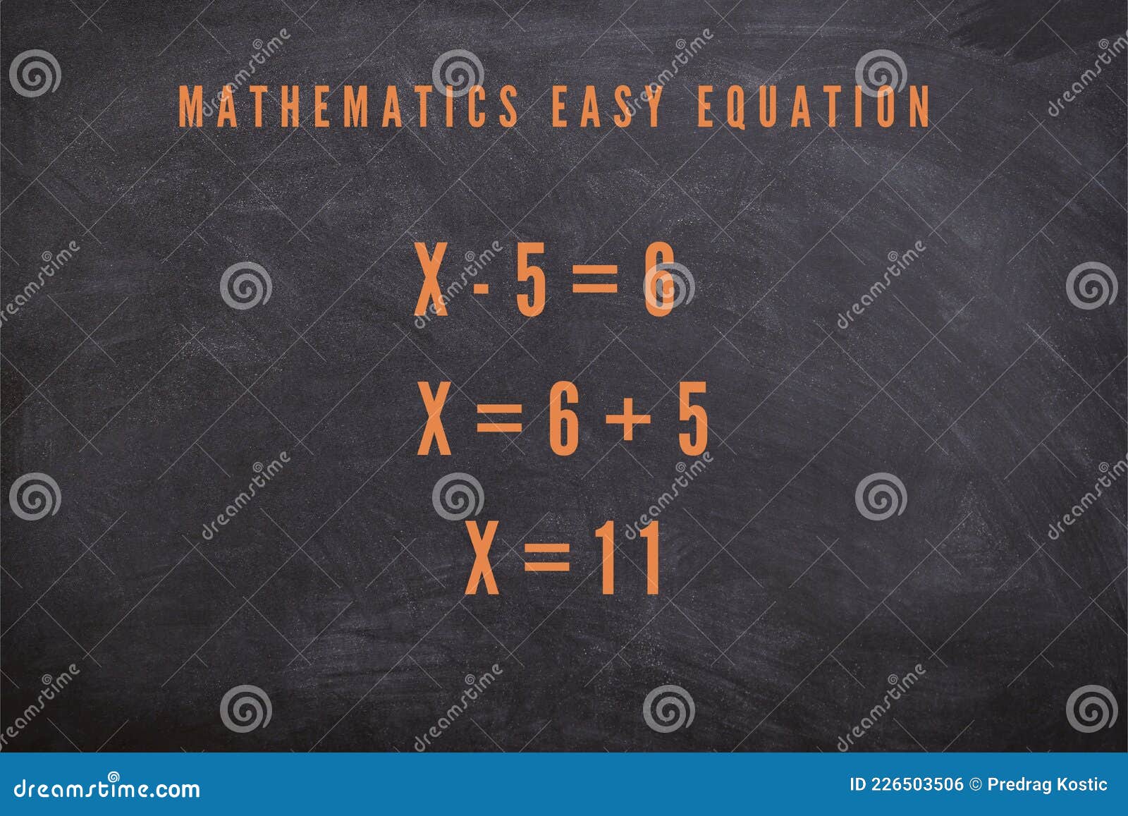 An easy equation stock illustration. Illustration of education - 226503506