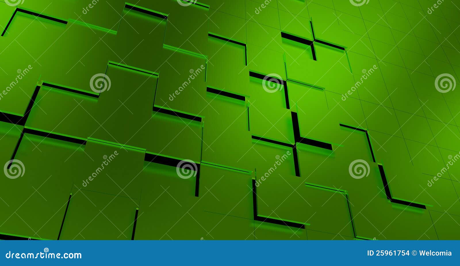 Green 3D Background stock illustration. Illustration of squares - 25961754