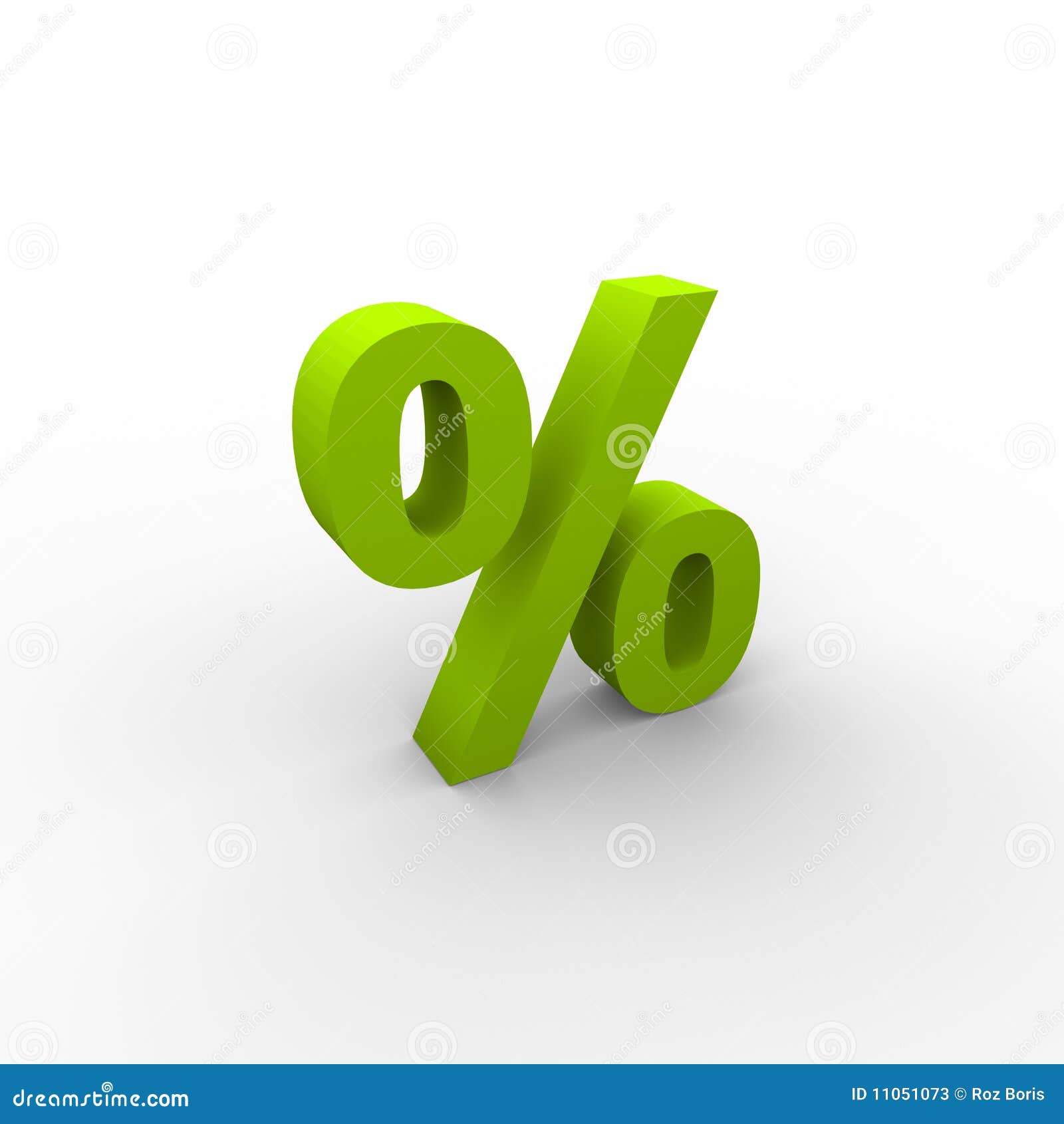 Green 3D Percent stock illustration. Illustration of alone - 11051073