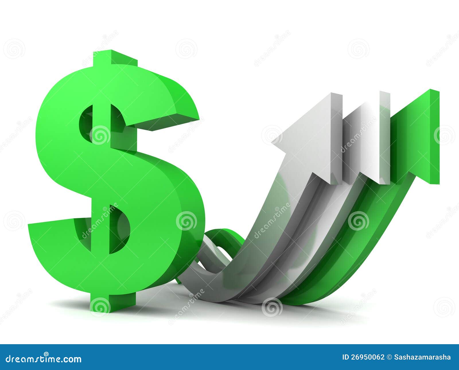 Green Aand White Arrows Moving Upward with Dollar Stock Illustration ... Green Aand White Arrows Moving Upward with Dollar Stock Illustration ...