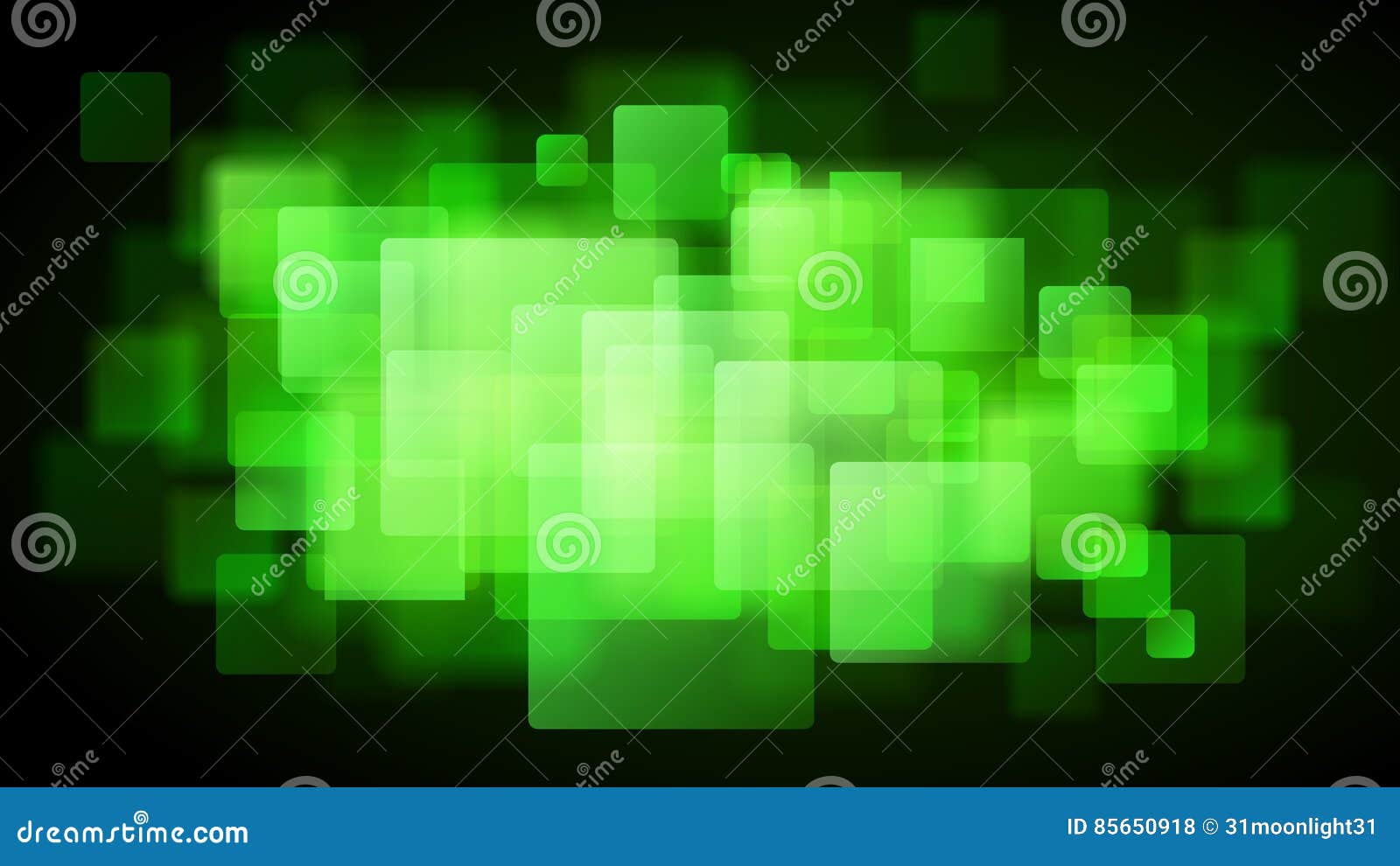 Green Abstract Background of Blurry Squares Stock Vector - Illustration ...