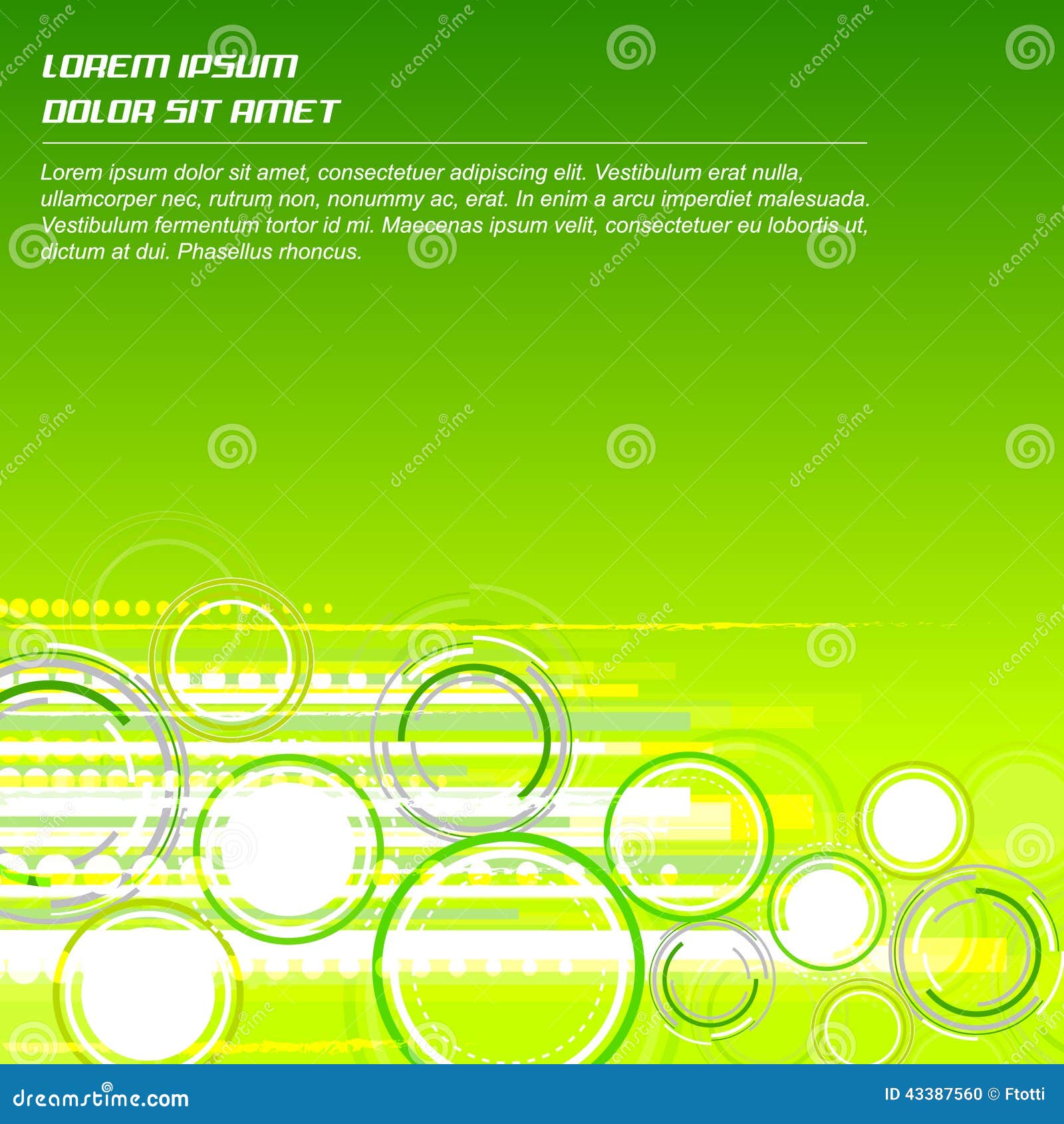 Green Abstract Background with Circular Pattern Stock Vector ...