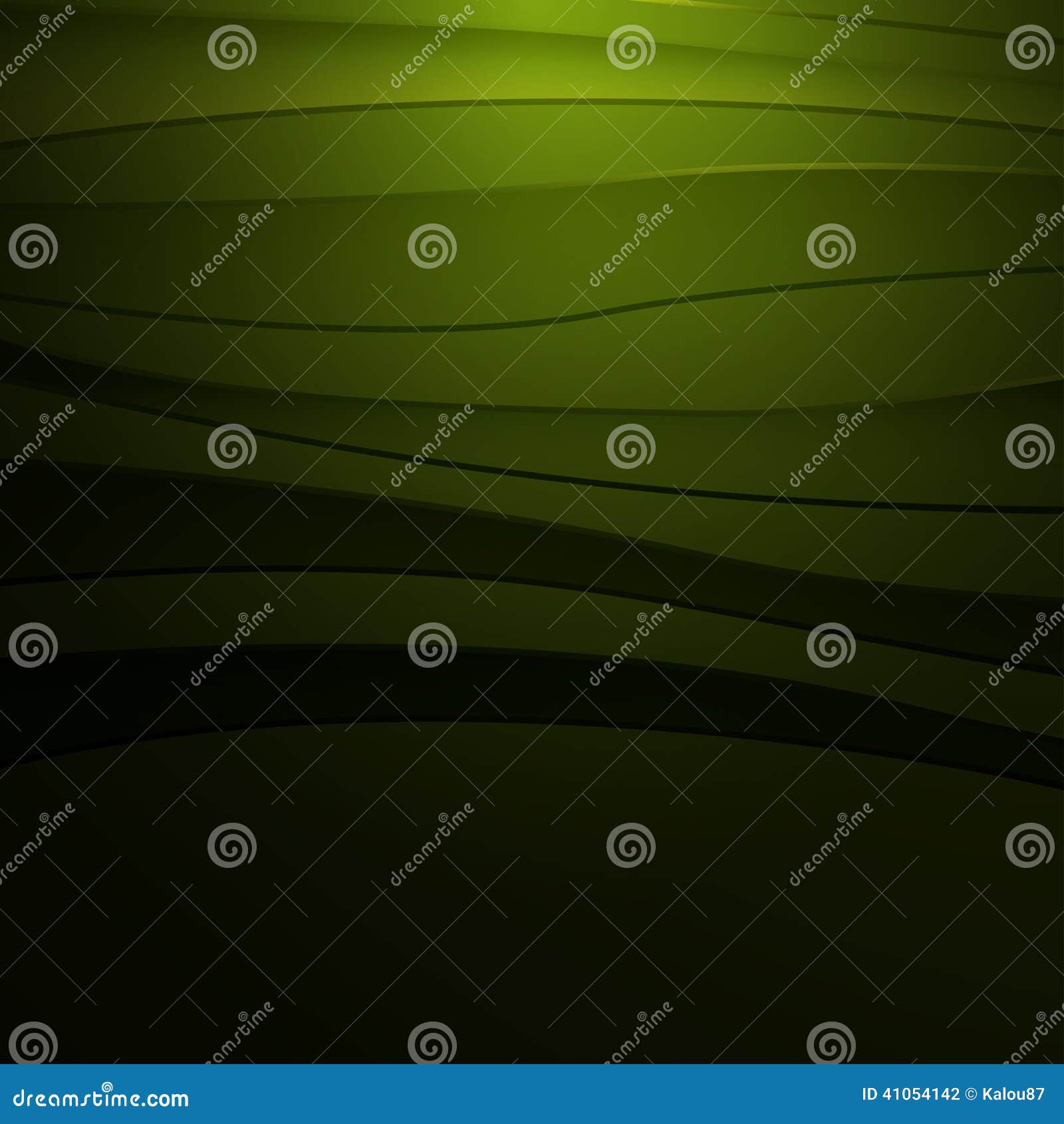 Green Abstract Background with Curved Lines Stock Vector - Illustration ...