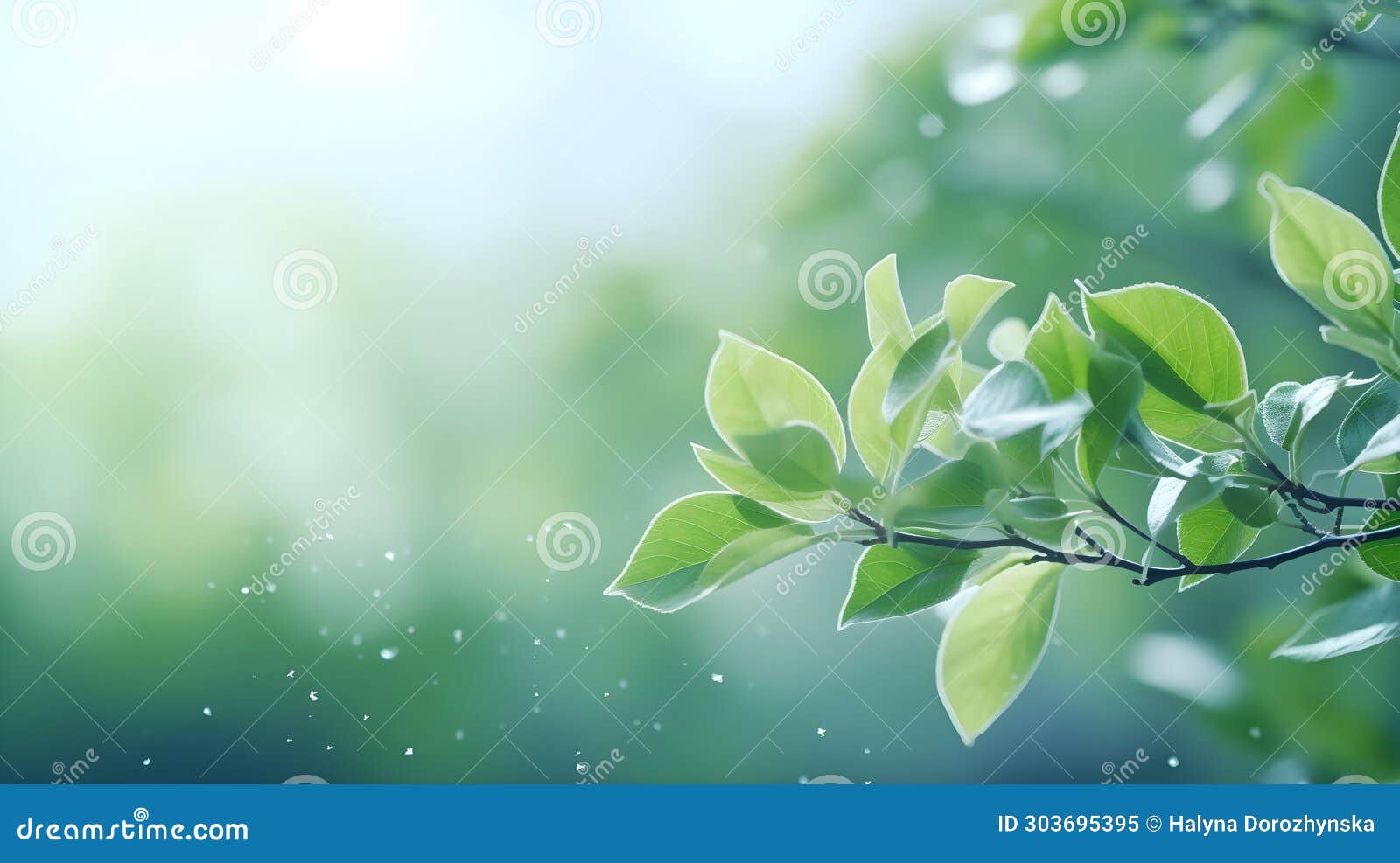 Green Abstract Background. Feeling of Freshness Stock Illustration ...
