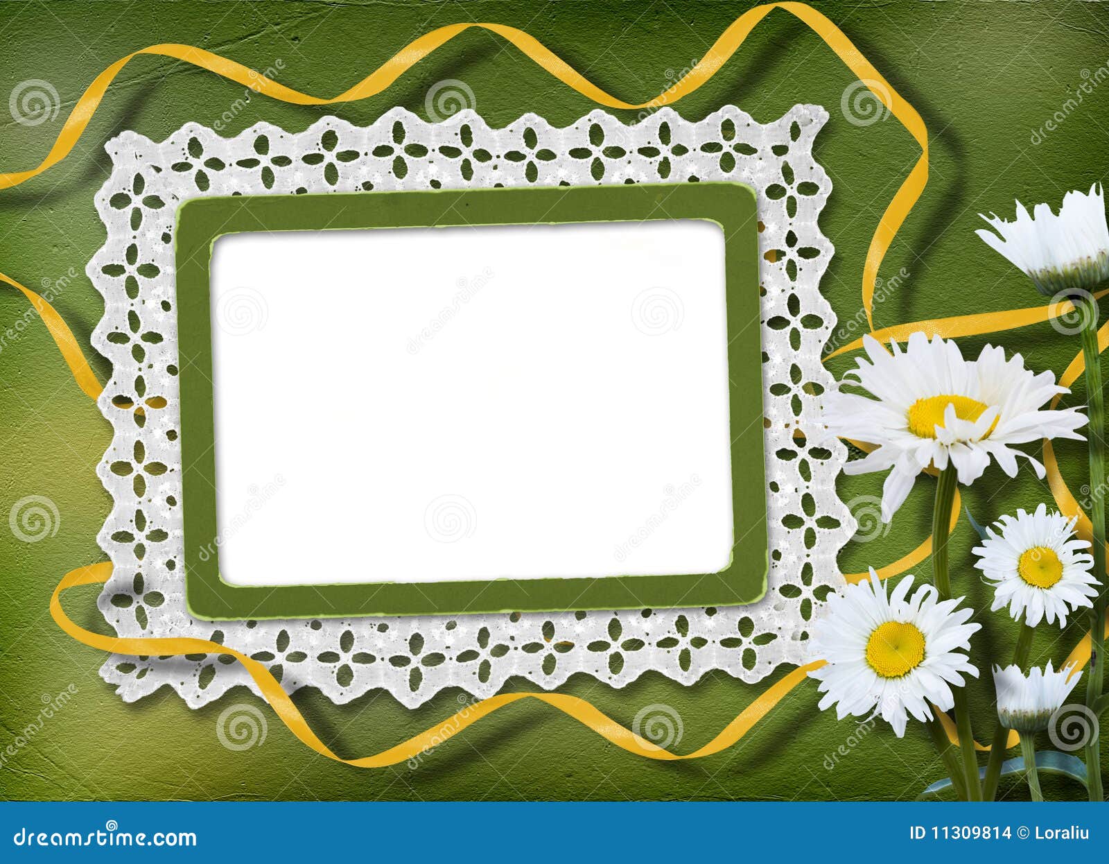 Green Abstract Background with Frame Stock Illustration - Illustration ...