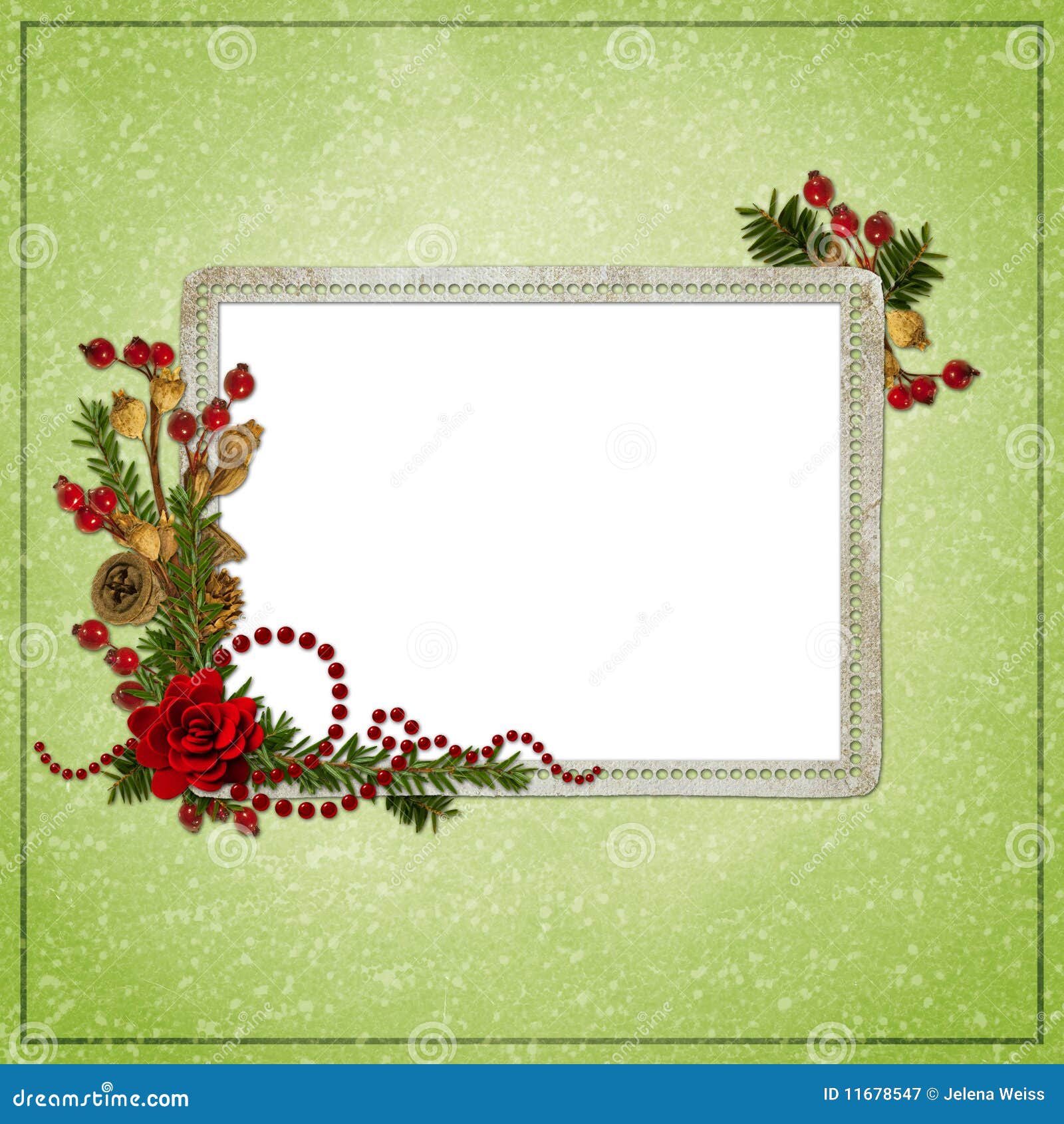 Green Abstract Background with Frame Stock Illustration - Illustration ...