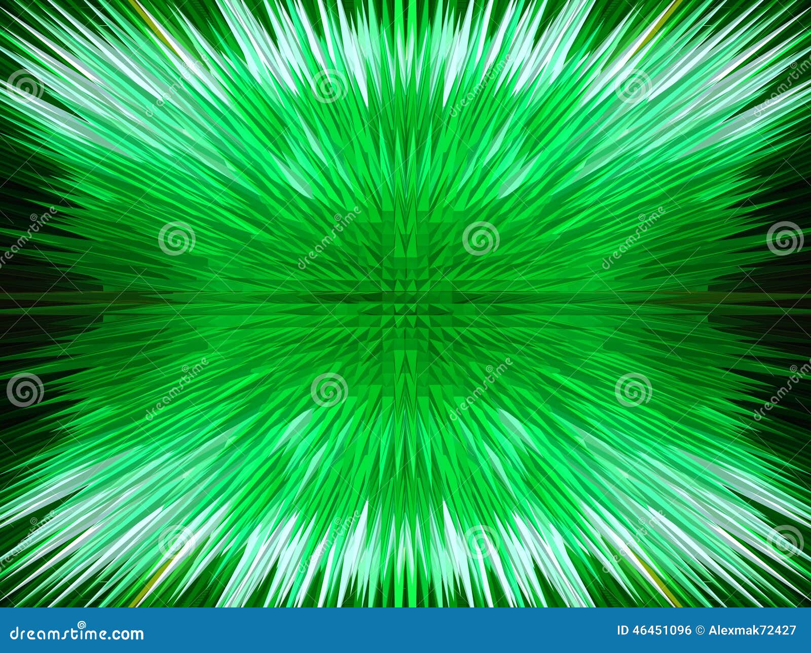 Green Abstract Background with Sharp Thorns Stock Illustration ...