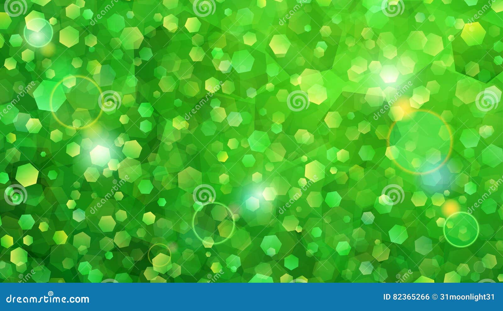 Green Abstract Background of Small Hexagons Stock Vector - Illustration ...