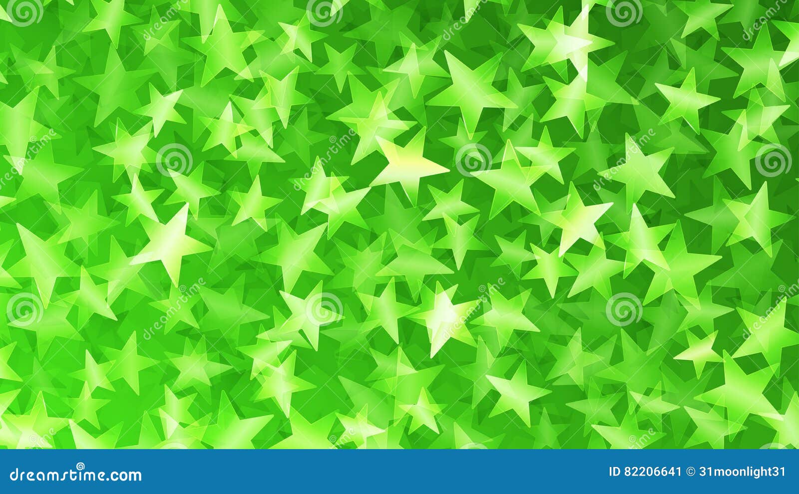 Green Abstract Background of Small Stars Stock Vector - Illustration of ...