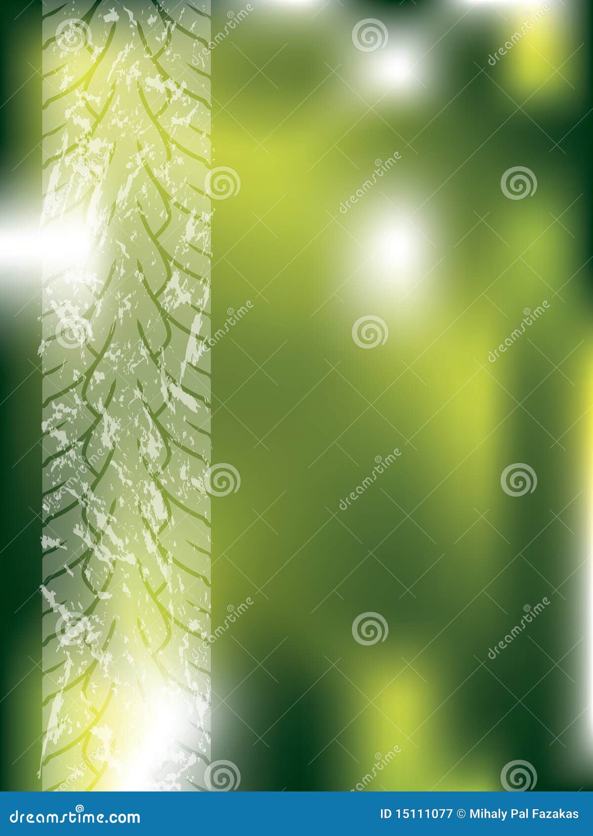 Green Abstract Background with Tire Track Stock Vector - Illustration ...