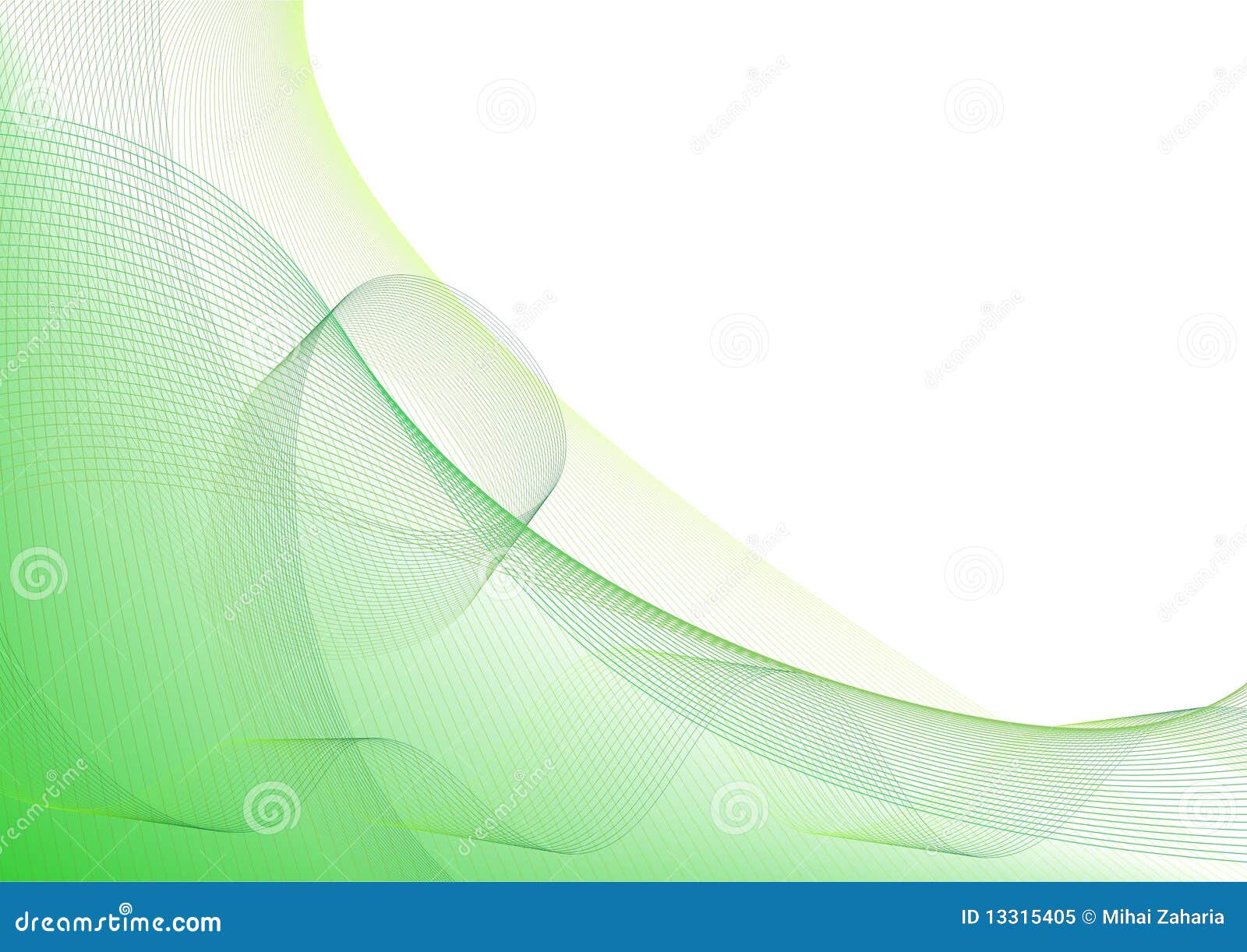 Green Abstract Background with Waves Stock Vector - Illustration of ...